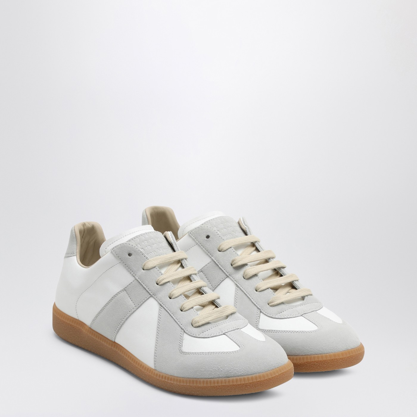 Maison Margiela Grey and white Replica sneakers | TheDoubleF