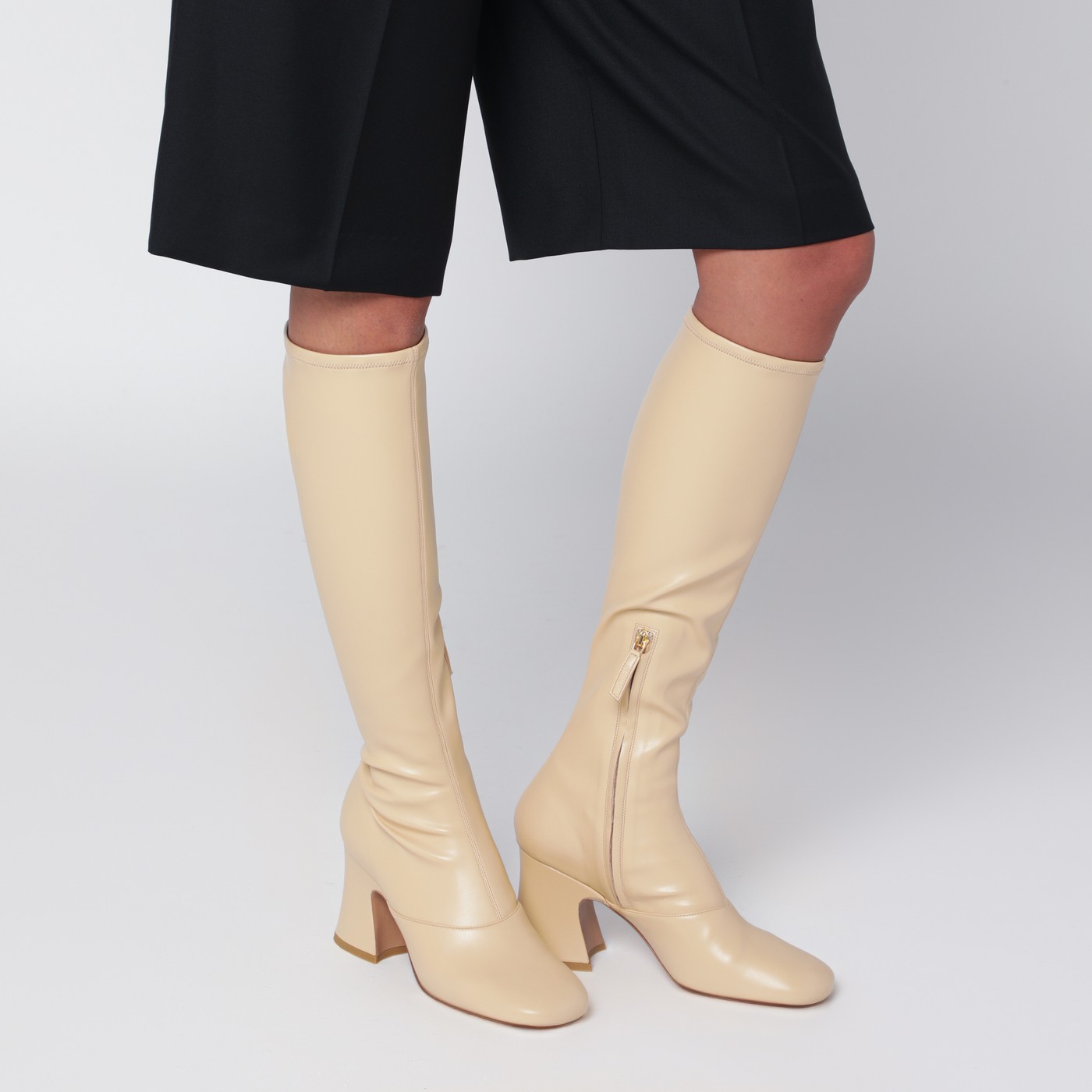 Chloé Beige Janis heeled boots | TheDoubleF