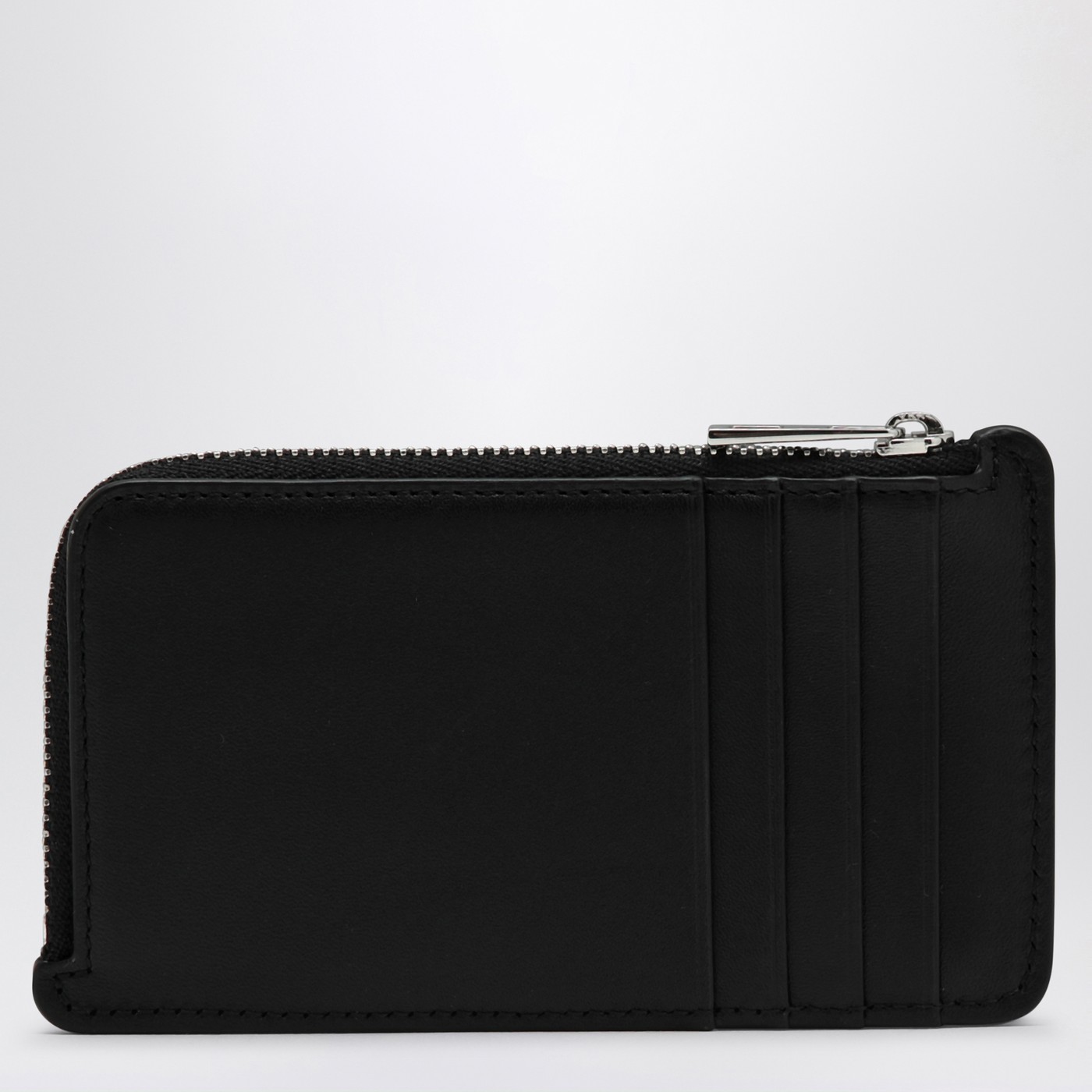 Loewe Black satin leather card case with coin purse | TheDoubleF