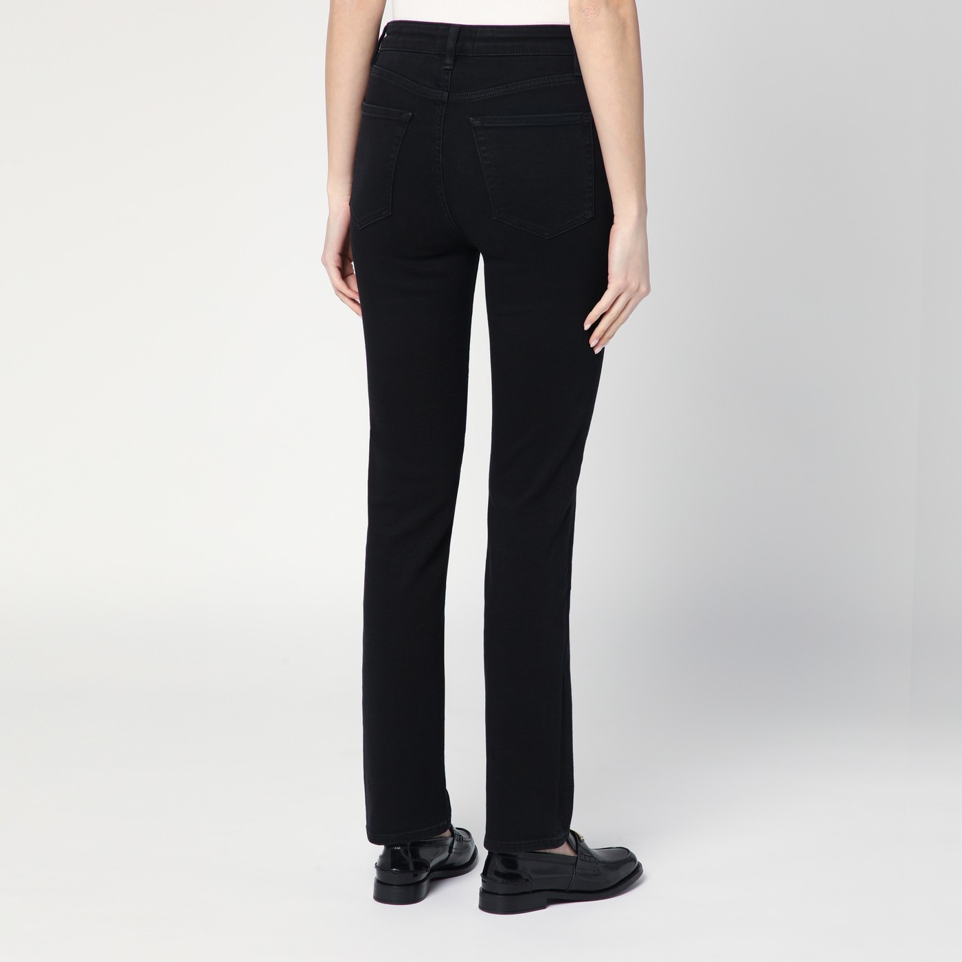 Frame Black straight-leg jeans The Pencil | TheDoubleF