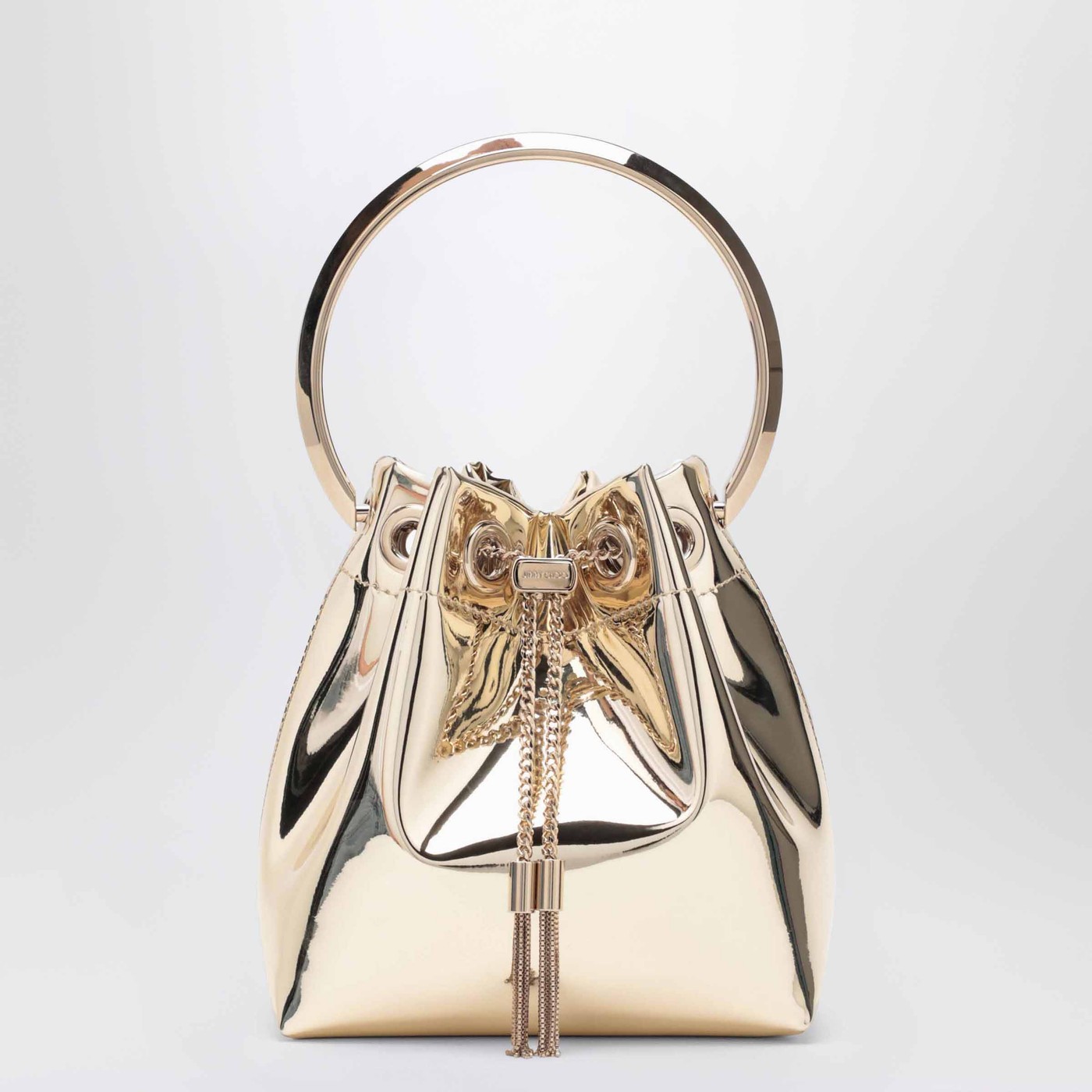 Jimmy Choo Bon Bon gold bucket | TheDoubleF
