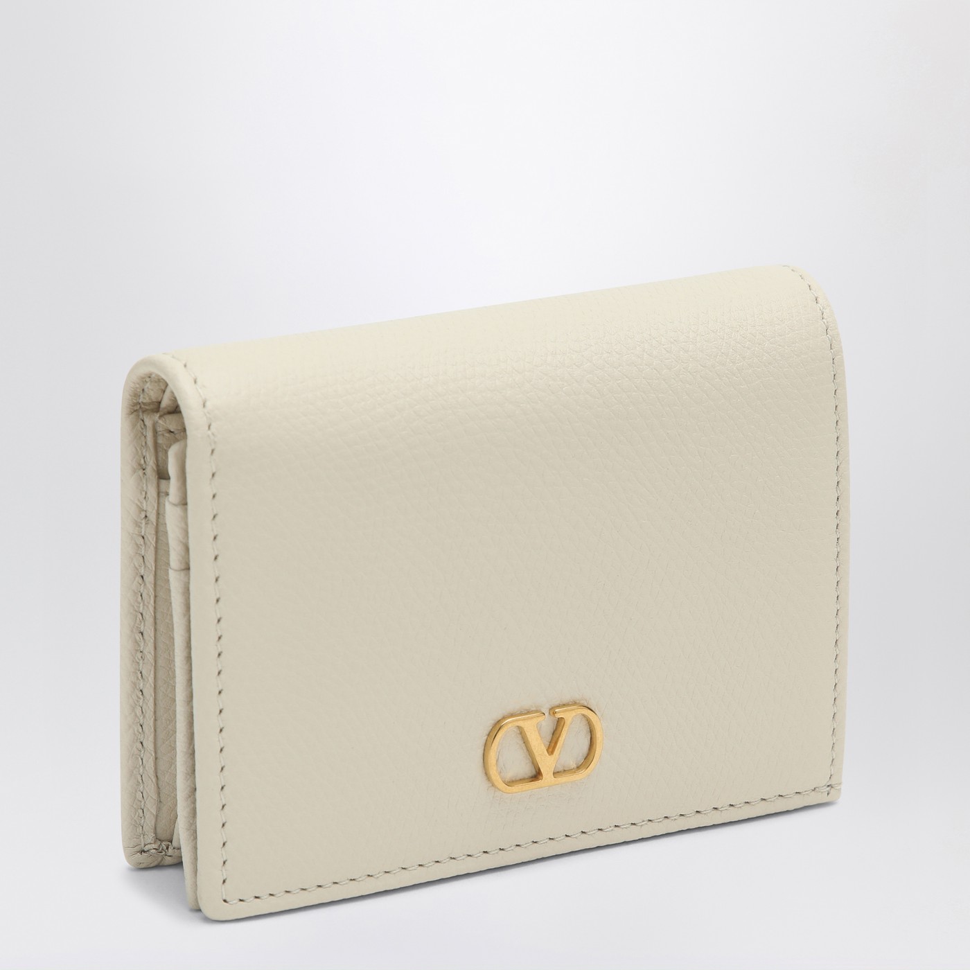 Valentino Garavani VLogo Signature ivory leather wallet | TheDoubleF