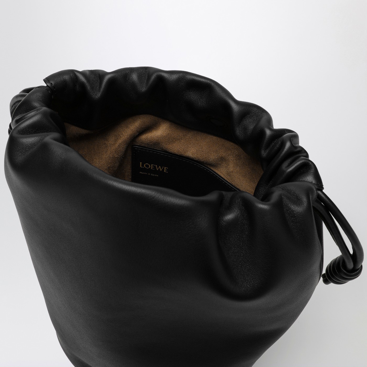 Loewe Flamenco Purse Bucket Bag black leather | TheDoubleF