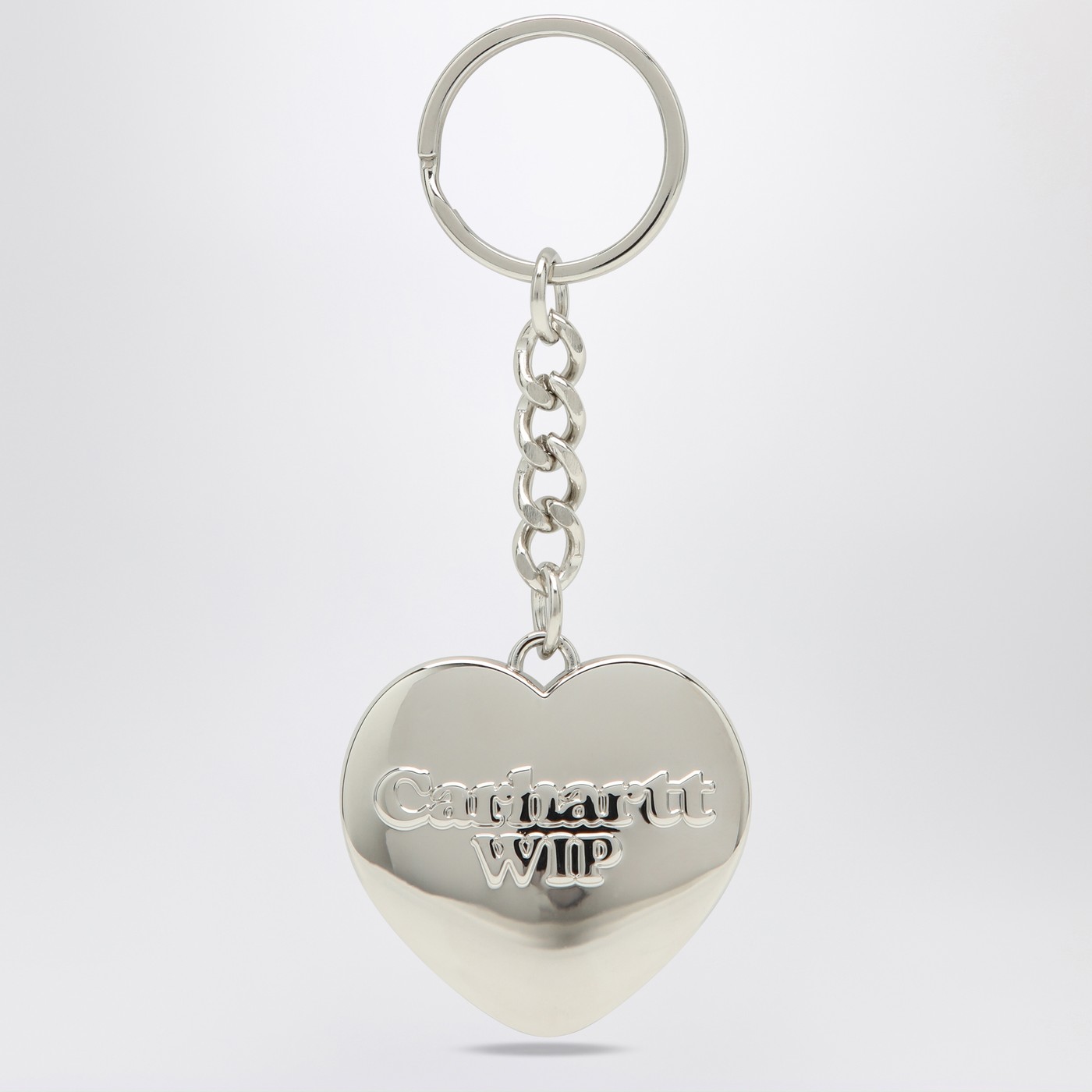 Carhartt WIP Heart Keychain Silver | TheDoubleF