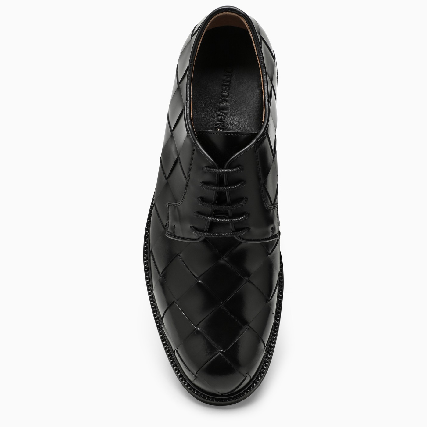 Bottega Veneta Black Intrecciato Tie Laced up shoe | TheDoubleF