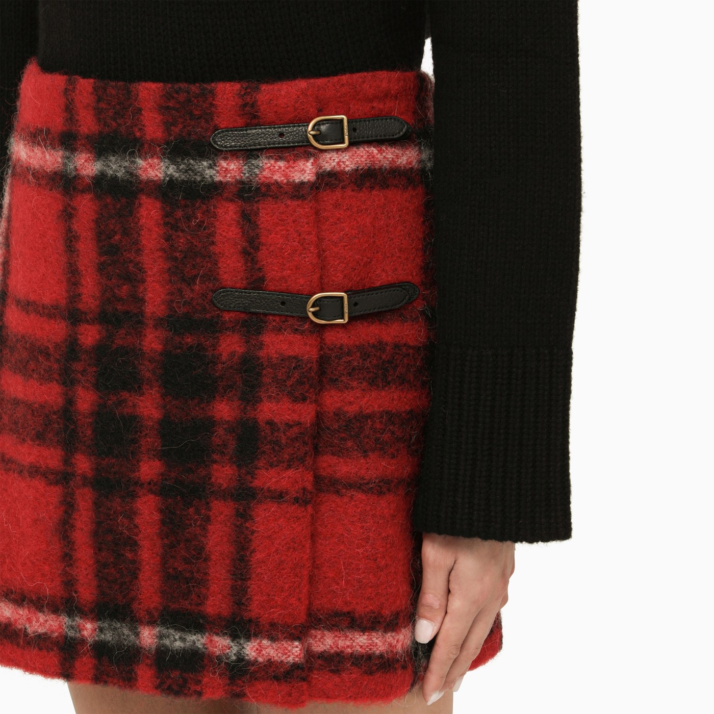Polo Ralph Lauren Red tartan wool miniskirt | TheDoubleF
