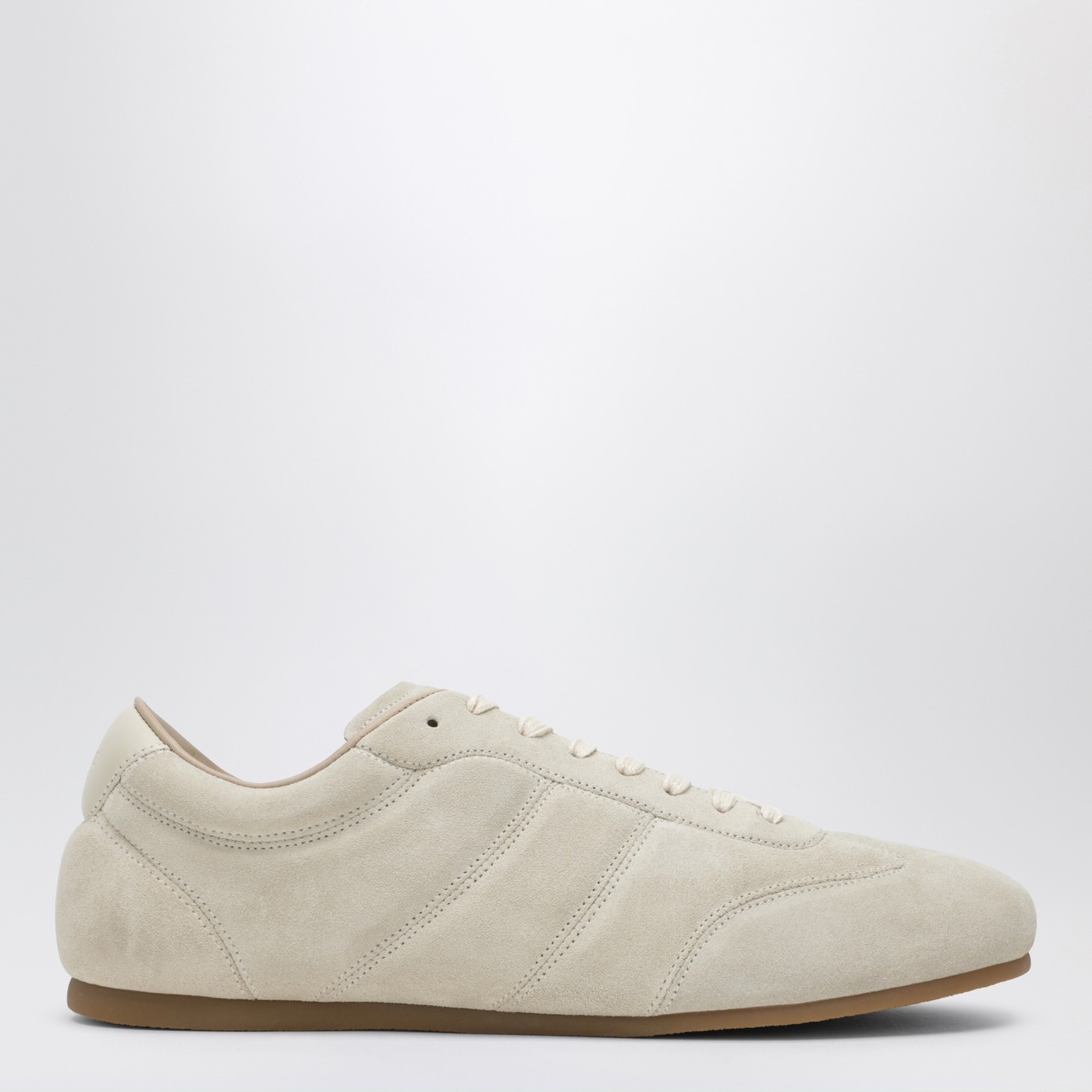 LEMAIRE Soft Runner Sneakers in Ivory Suede | TheDoubleF