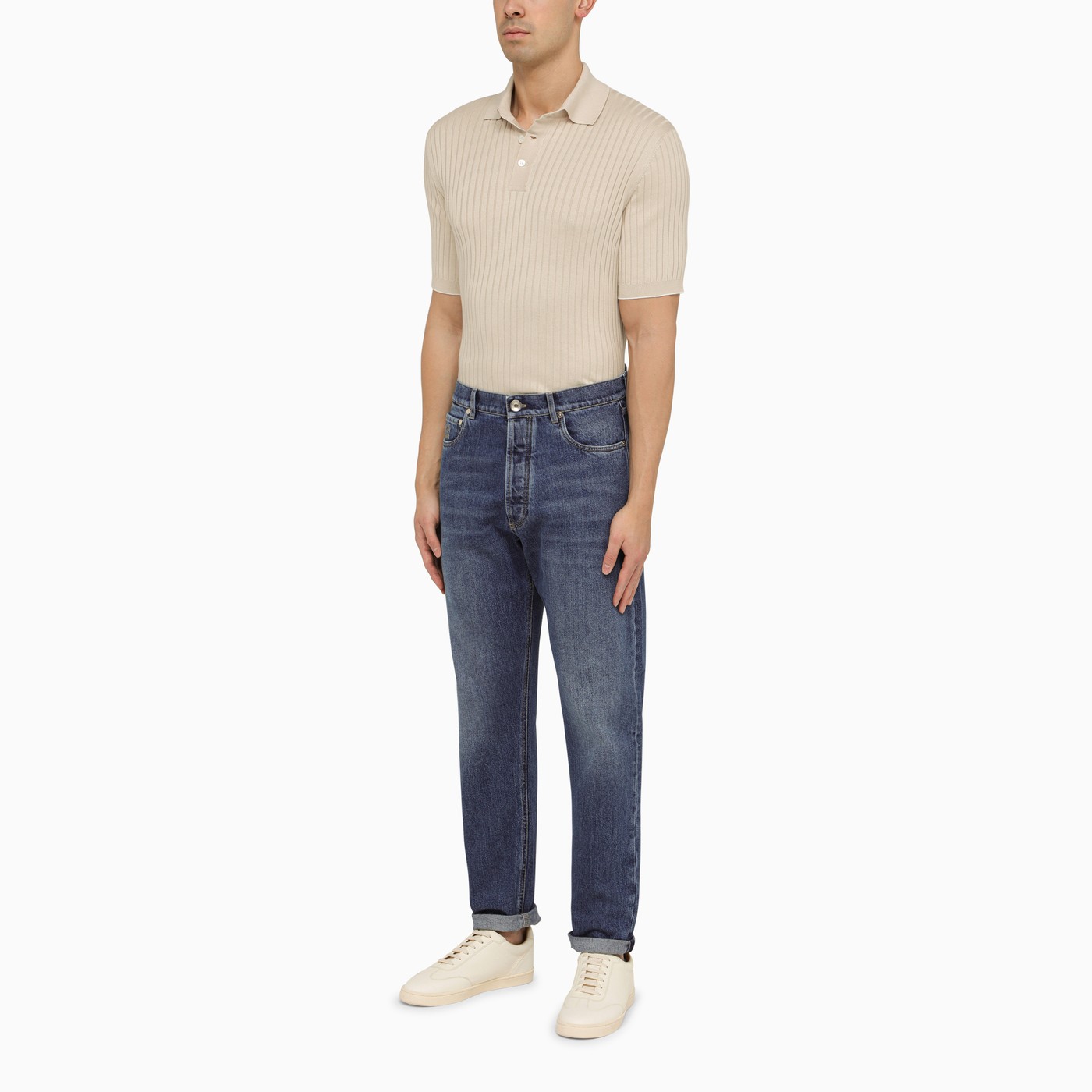 Brunello Cucinelli Blue regular denim jeans | TheDoubleF