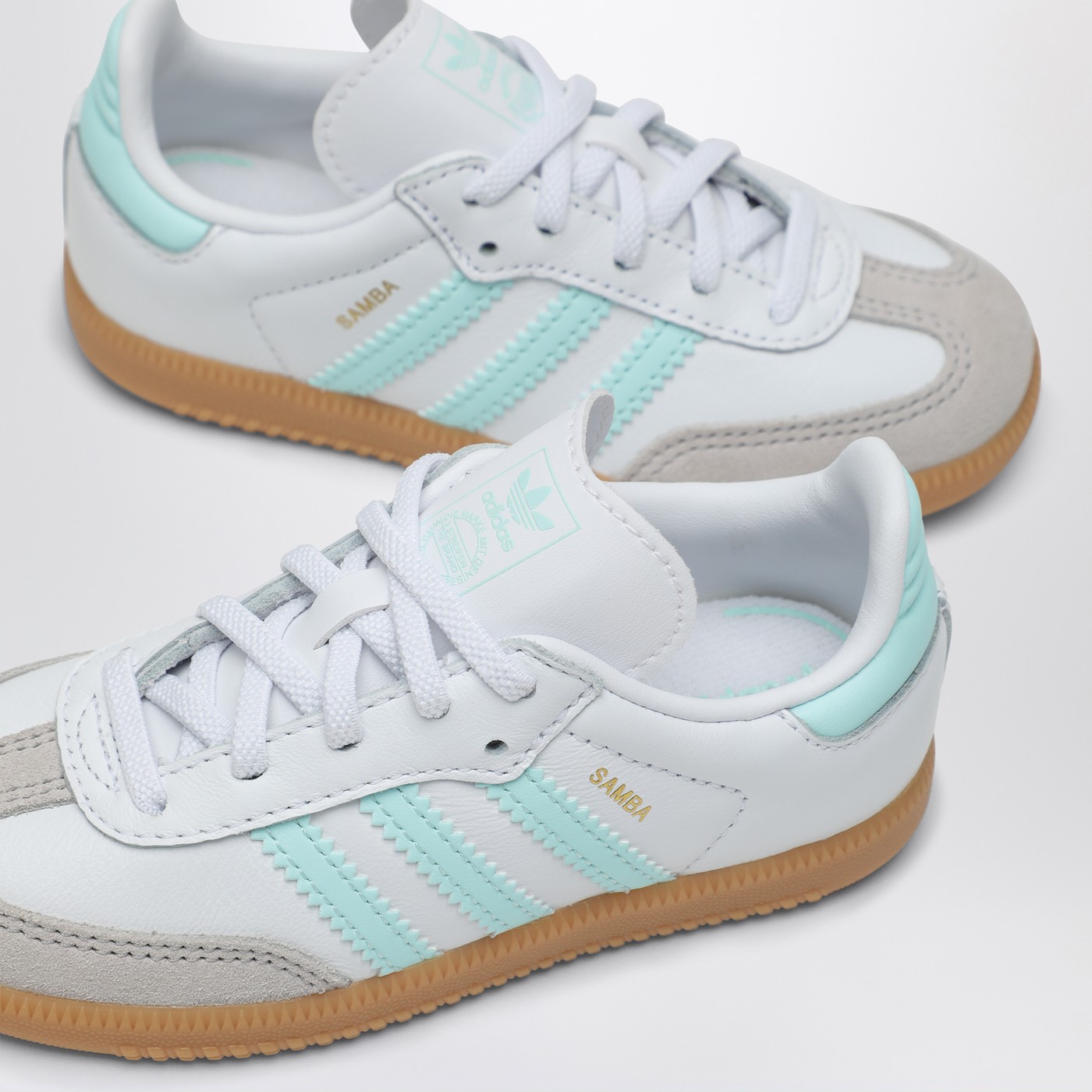 adidas Originals Samba OG white/aquamarine sneaker | TheDoubleF