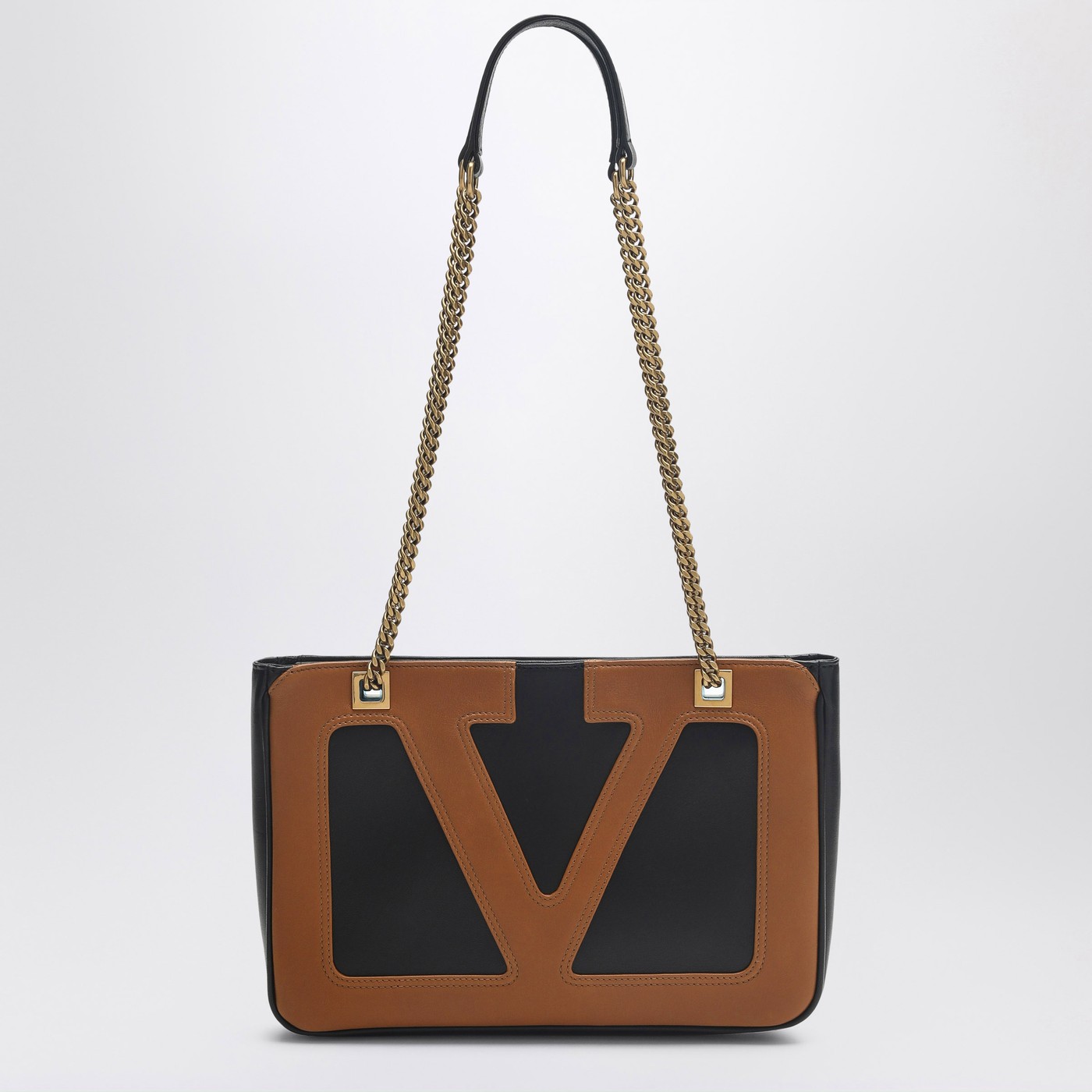Valentino Garavani Viva Superstar black/brown small bag | TheDoubleF