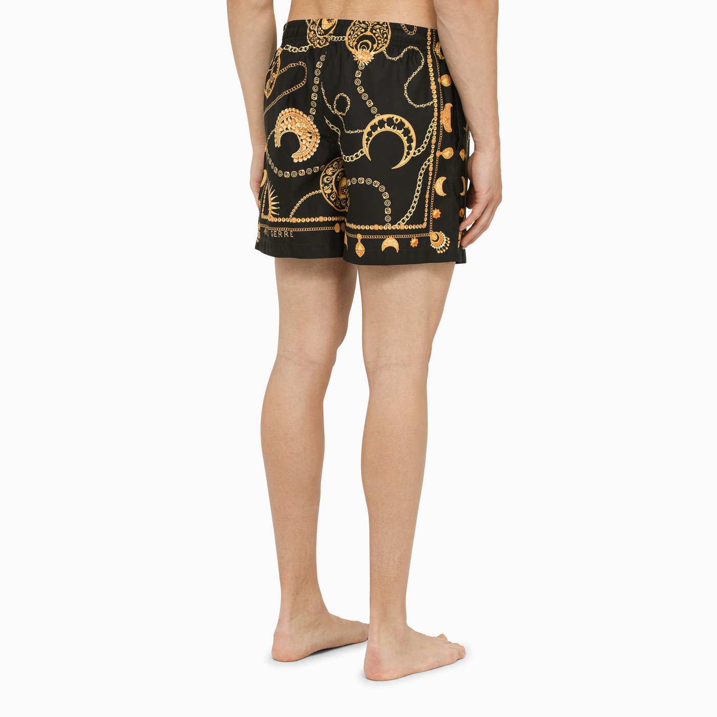 Marine Serre Printed beach boxers made of recycled nylon | TheDoubleF