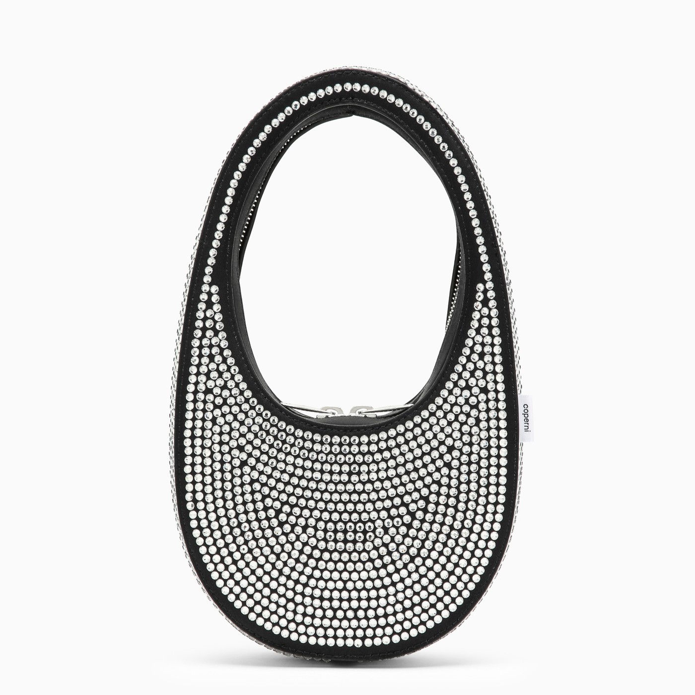 COPERNI Mini Swipe Bag black with crystals in leather | TheDoubleF