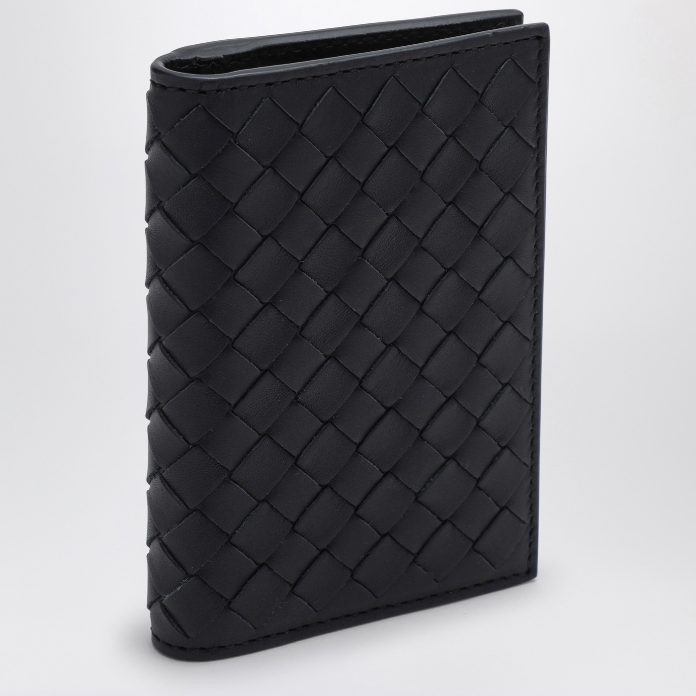 Bottega Veneta Dark grey Intrecciato Card Holder | TheDoubleF