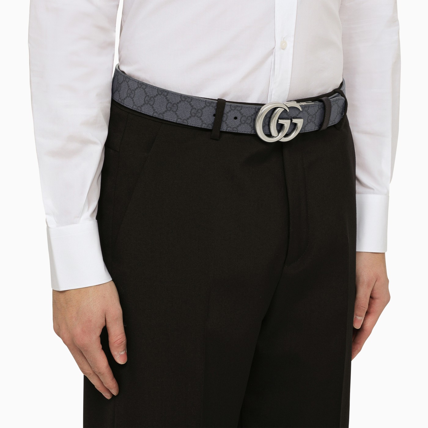 GUCCI Cintura blu reversibile | TheDoubleF