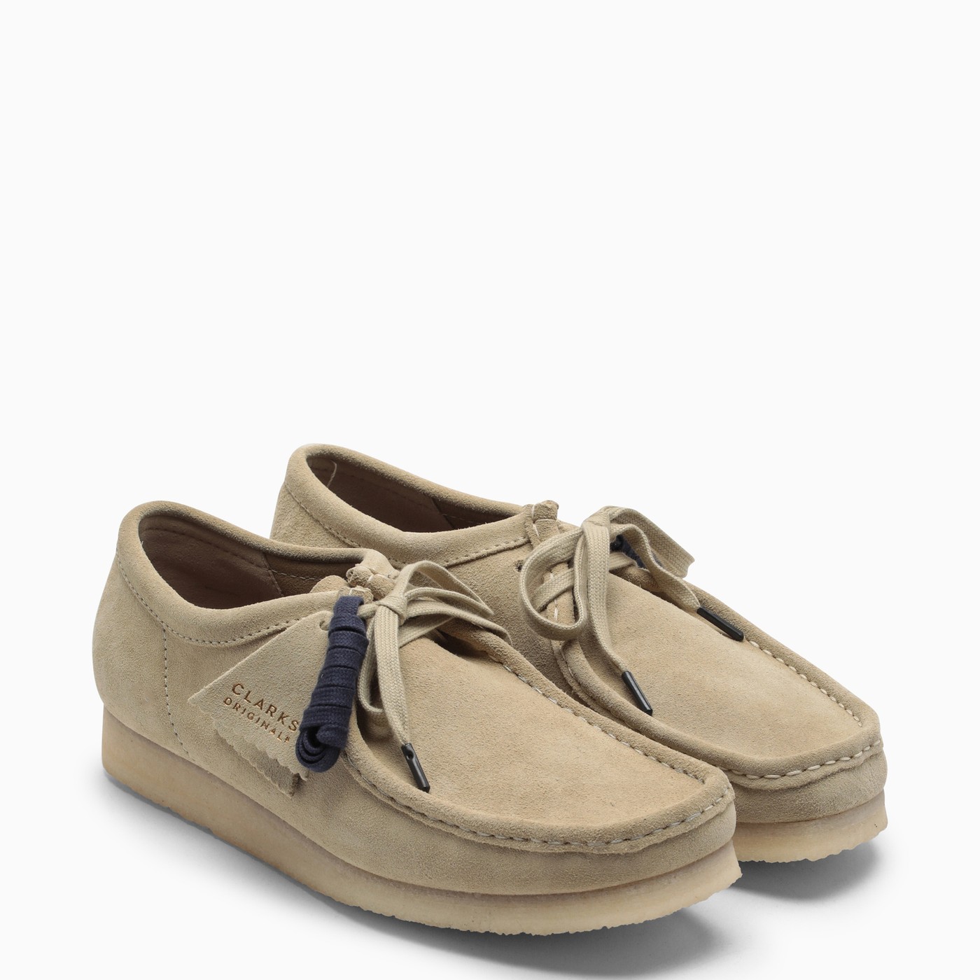 Clarks Originals Chaussure à lacets basse en daim beige | TheDoubleF
