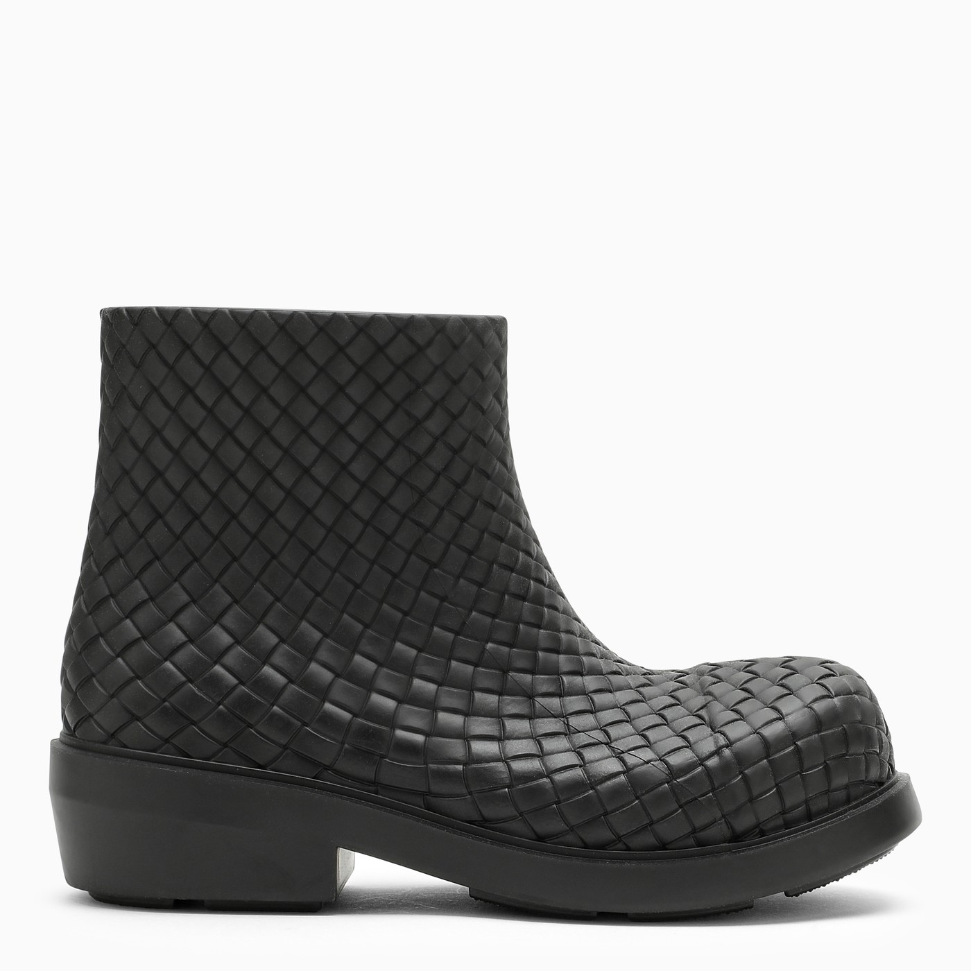 Bottega Veneta Black PVC Fireman boot | TheDoubleF