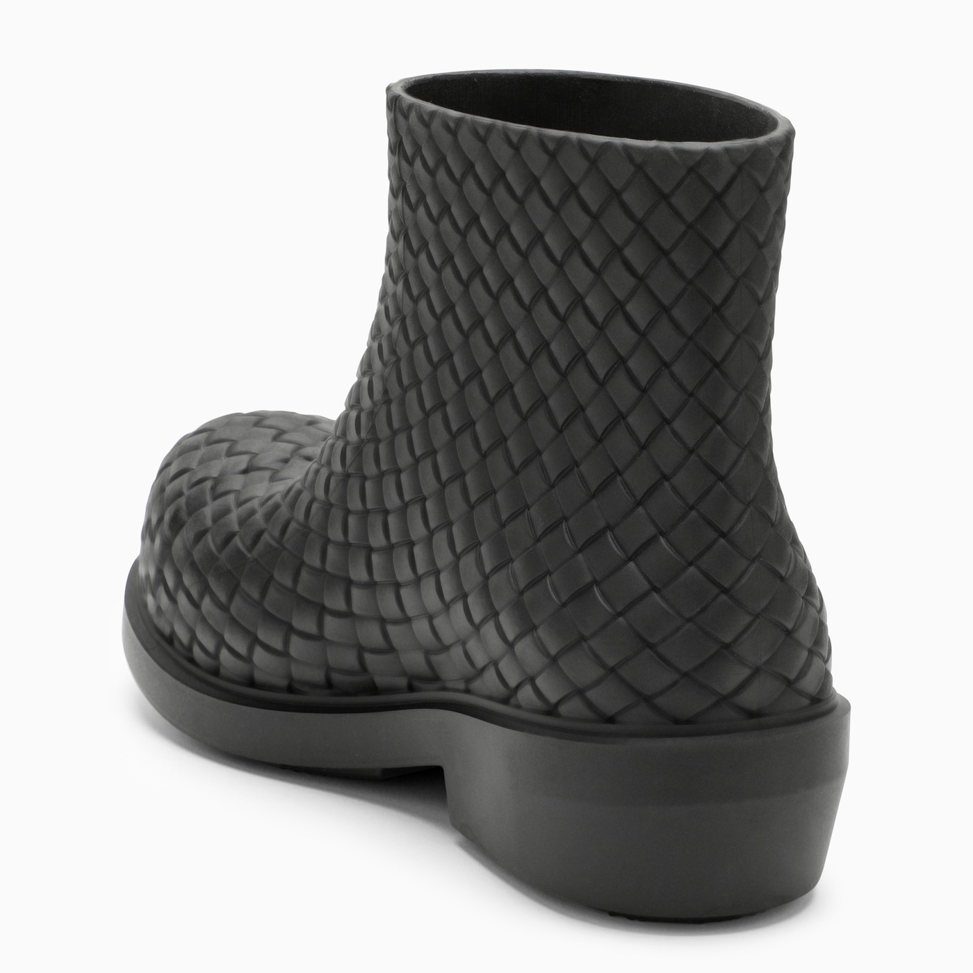 Bottega Veneta Black PVC Fireman boot | TheDoubleF