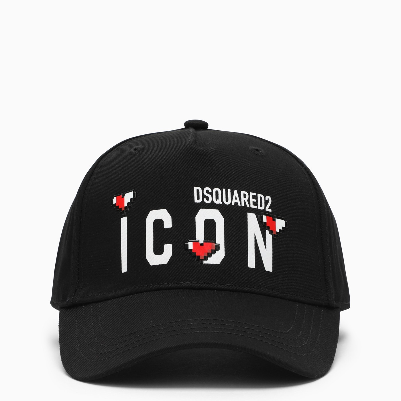 Dsquared2 Black Icon hat with embroidery | TheDoubleF