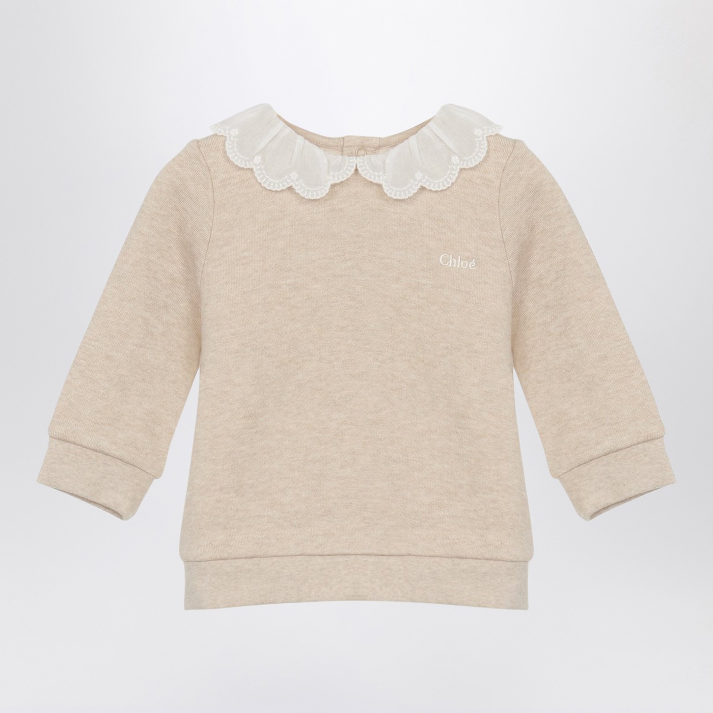 Chloé Beige cotton sweatshirt | TheDoubleF
