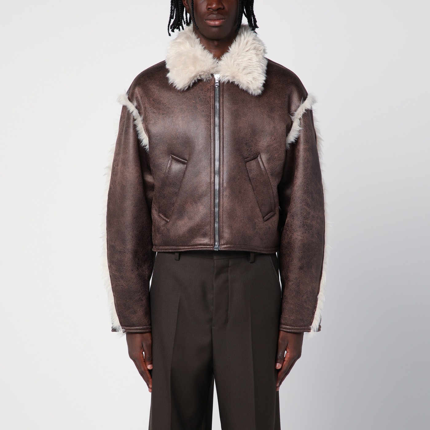 Séfr Amari faux sheepskin jacket | TheDoubleF