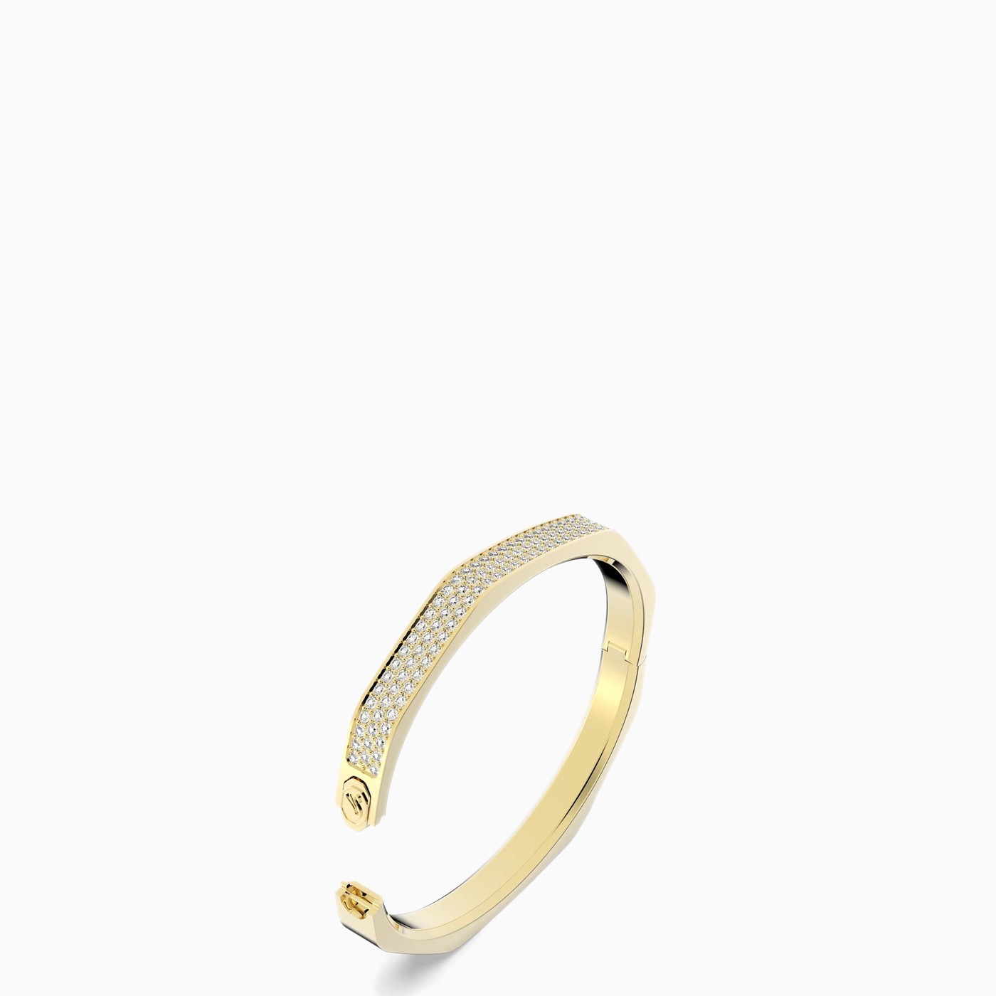 Swarovski Dextera gold rigid bracelet | TheDoubleF