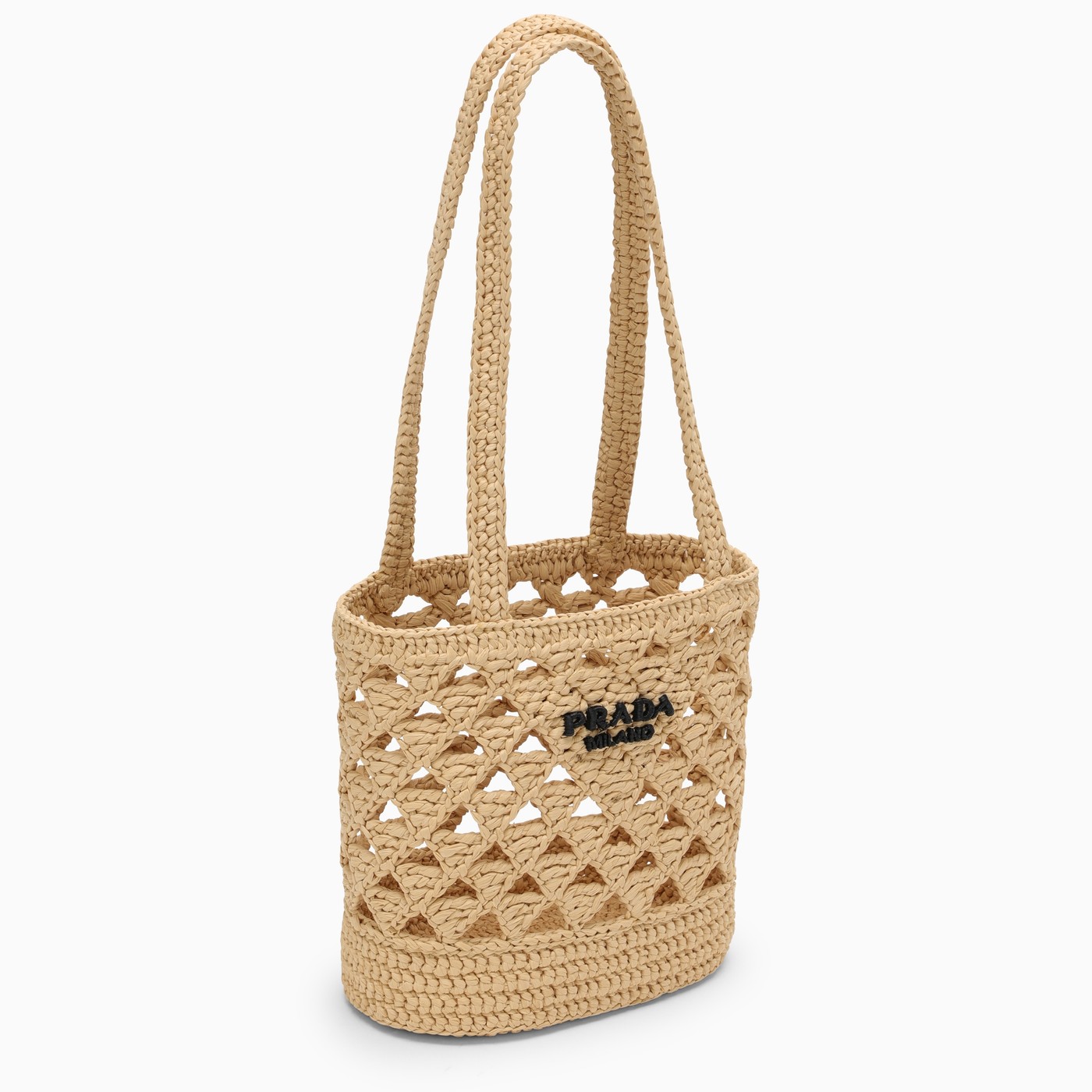 Prada Natural raffia medium shoulder bag | TheDoubleF