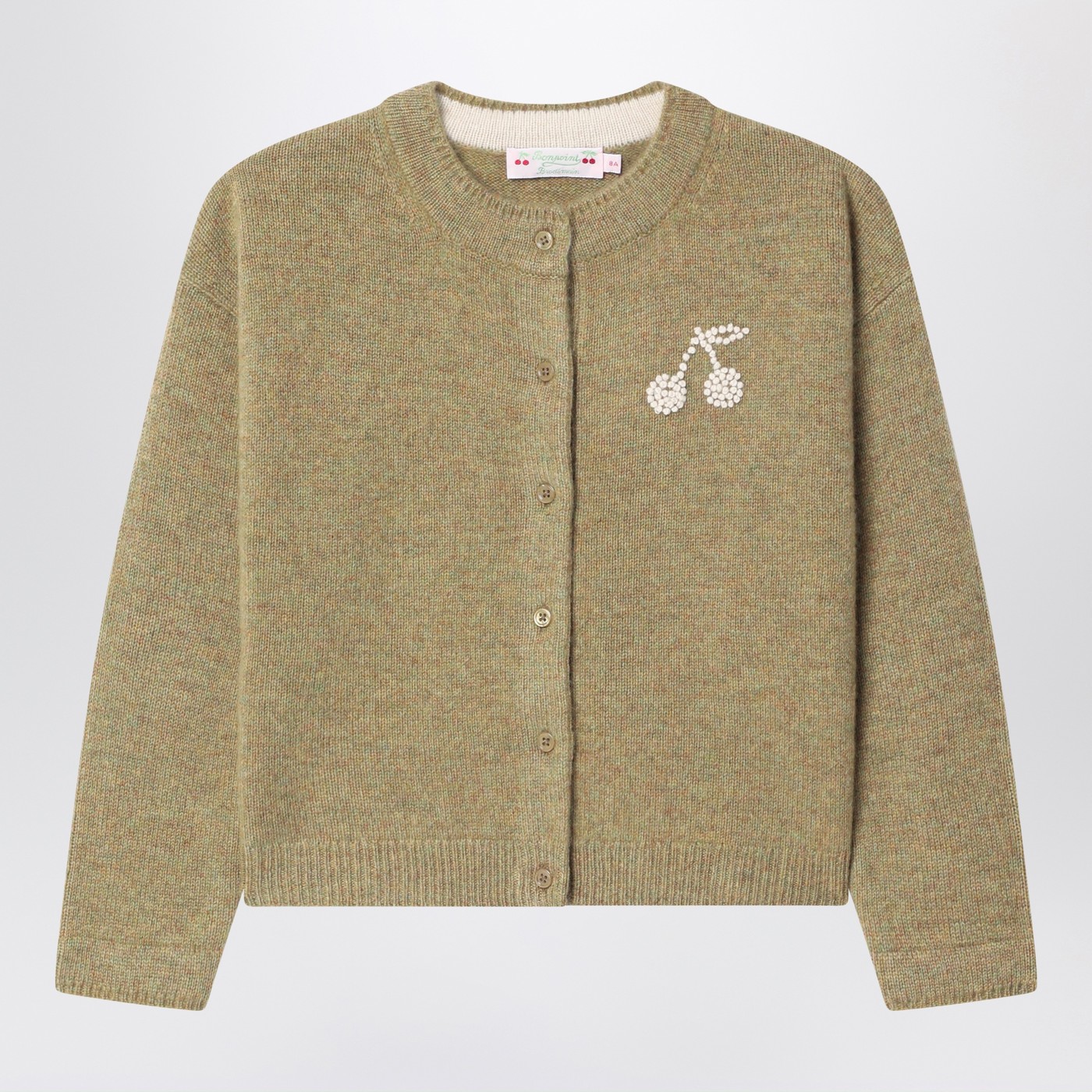Bonpoint Judicael bronze-coloured cashmere cardigan | TheDoubleF