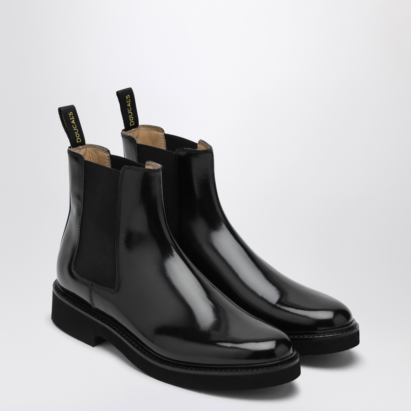 Doucal's Black leather Beatles ankle boot | TheDoubleF