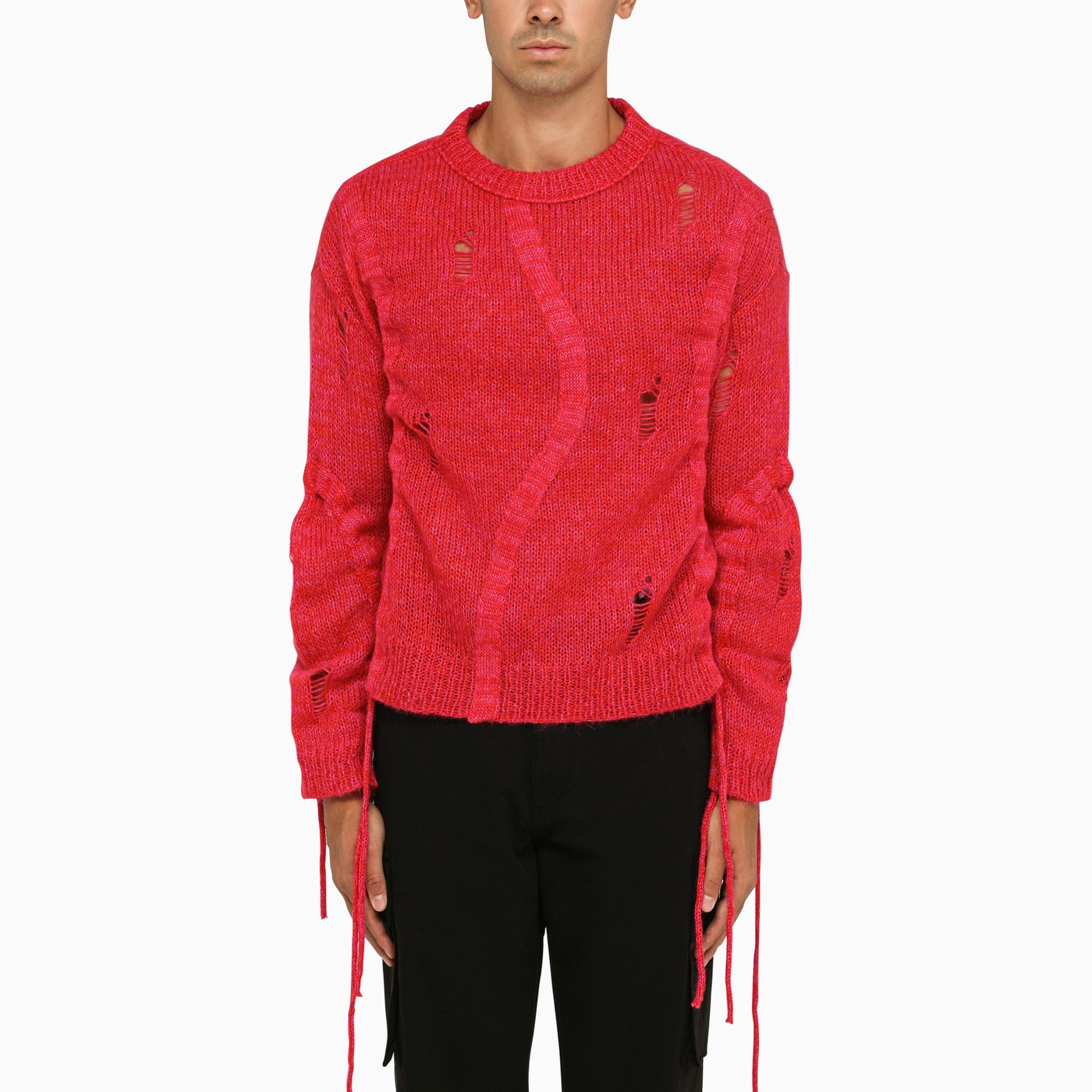 Andersson Bell Roter Pullover Colbin mit Rundhalsausschnitt | TheDoubleF