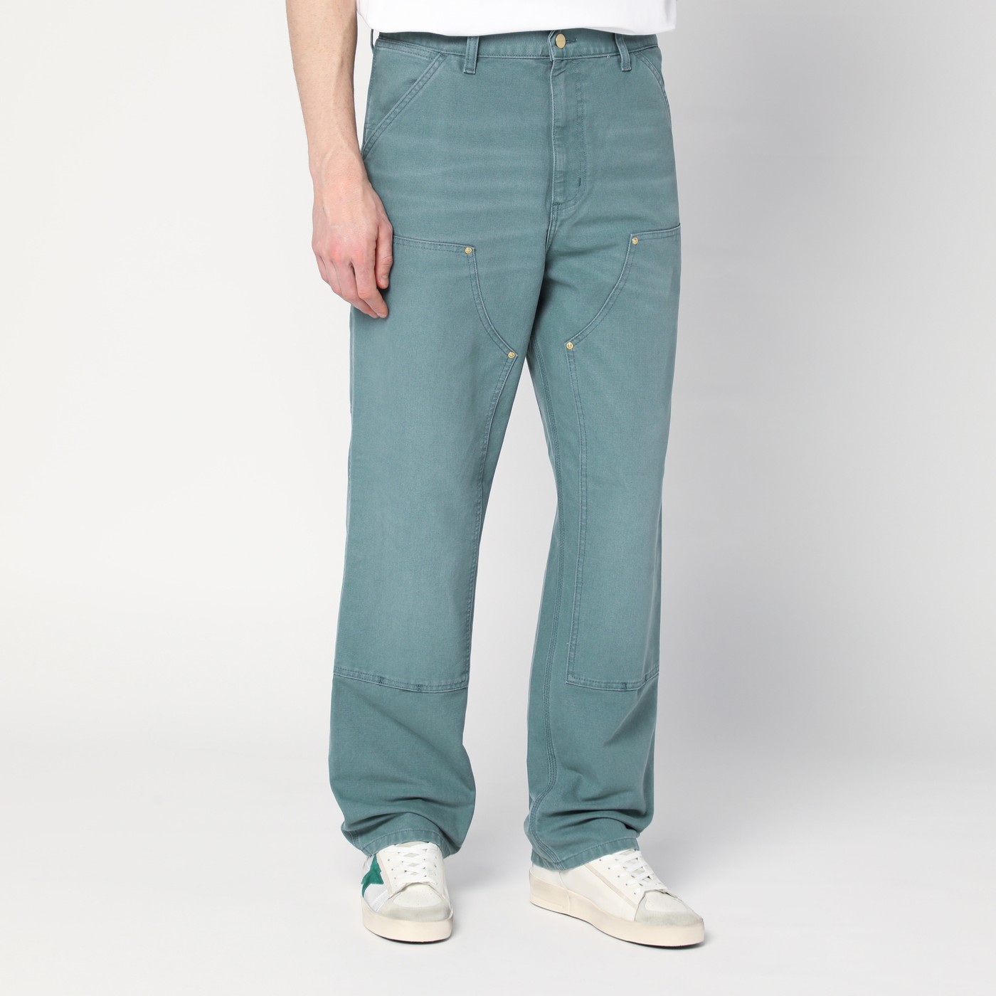 Carhartt WIP Double Knee Pant Silver Pine | TheDoubleF