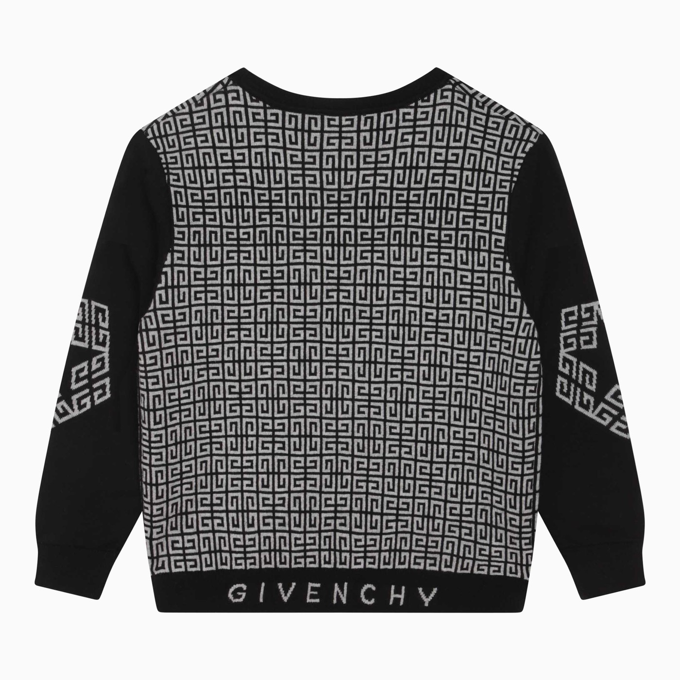 Givenchy Maglia jacquard nera in cotone | TheDoubleF