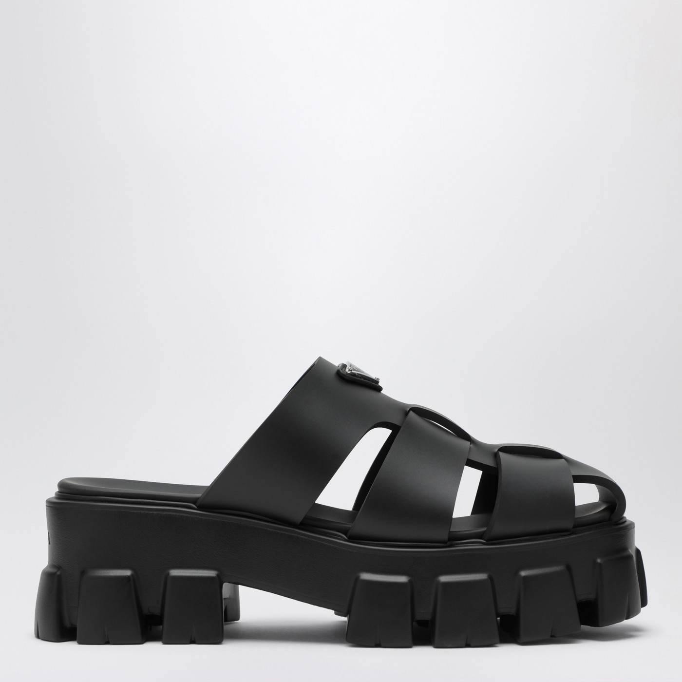 Prada Black rubber monolith shoe | TheDoubleF