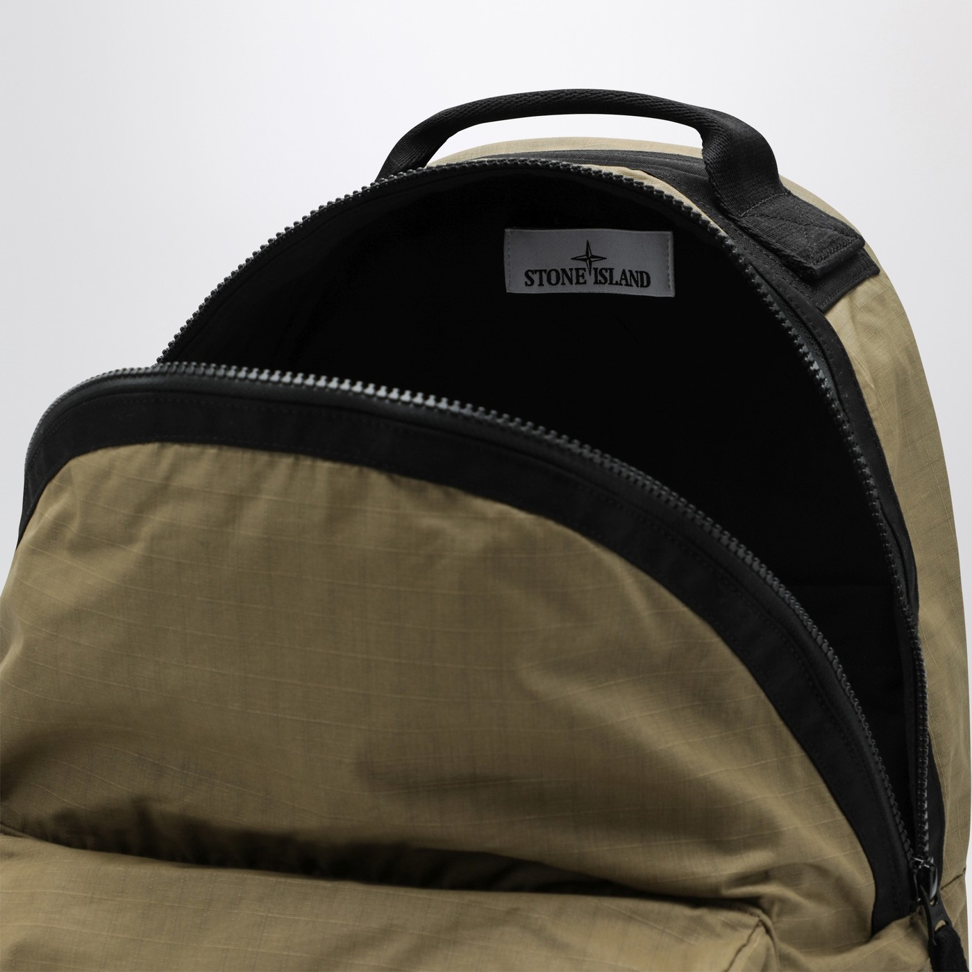 Stone Island Military green cotton ripstop backpack | TheDoubleF