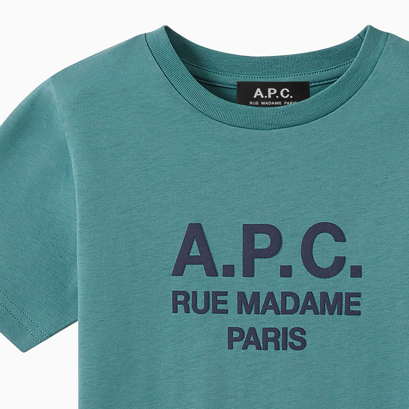 A.P.C. Abel green t-shirt with logo | TheDoubleF