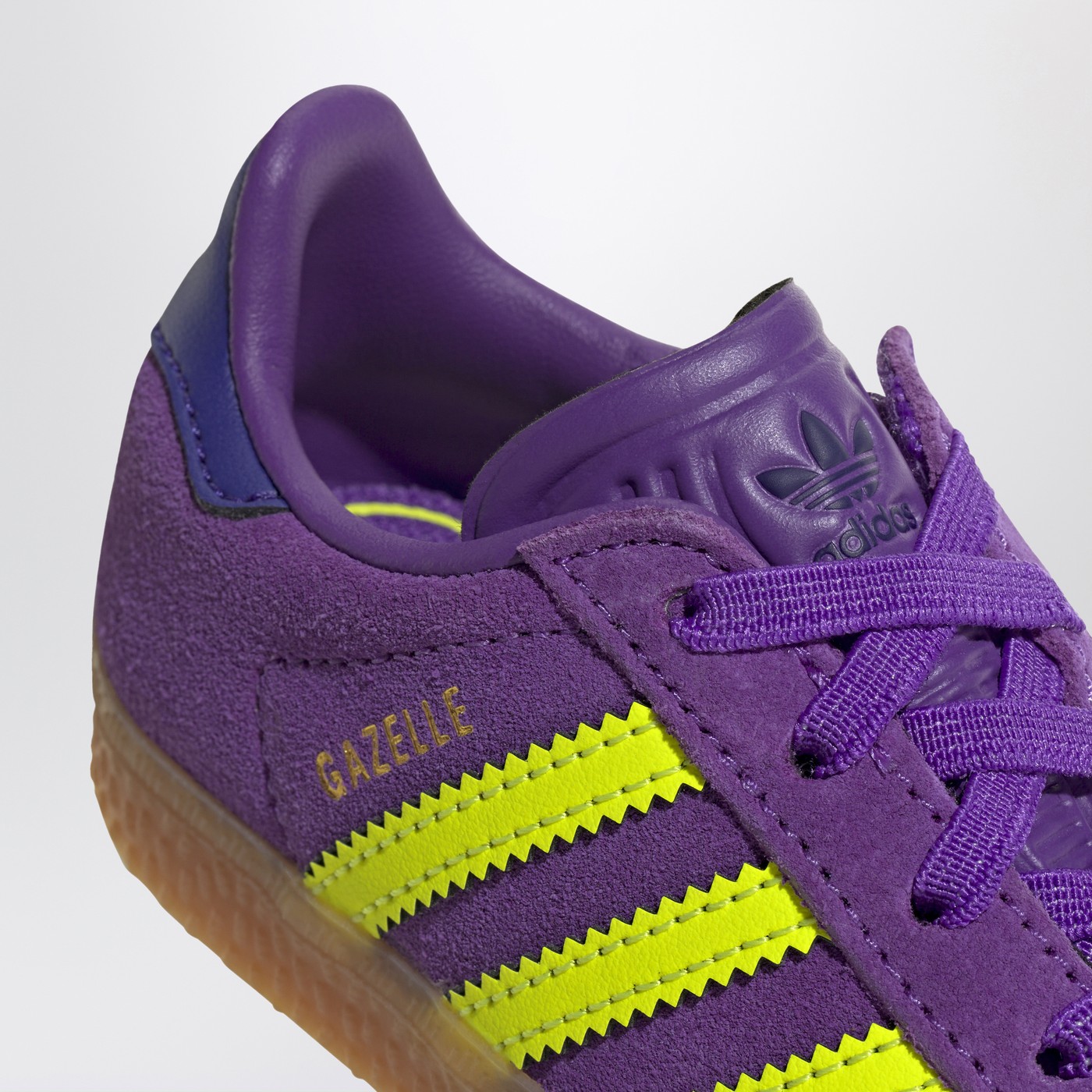 adidas Originals Gazelle Active Purple/Solar Yellow Sneaker with ...