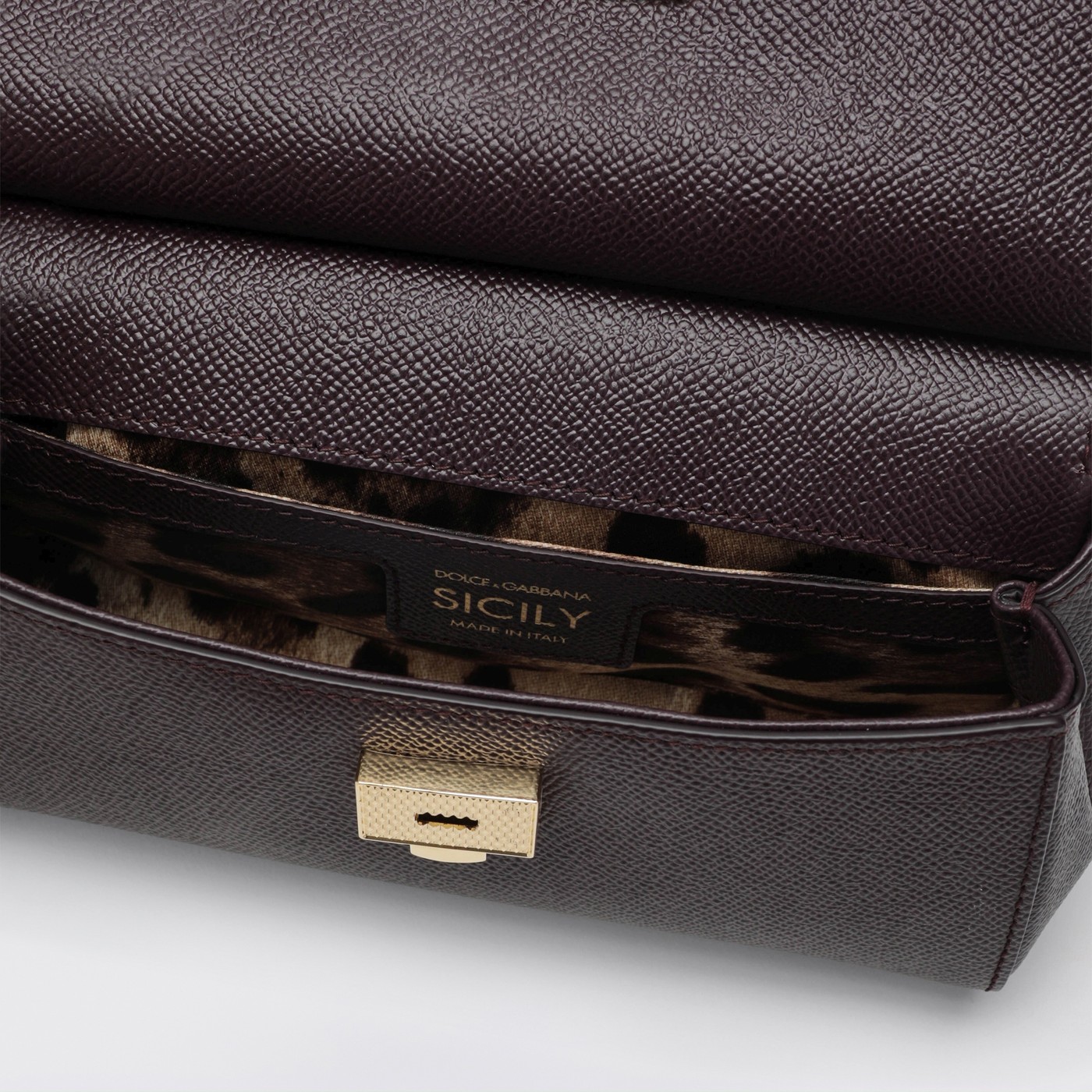 Dolce&Gabbana Borsa a mano Sicily piccola color mosto | TheDoubleF