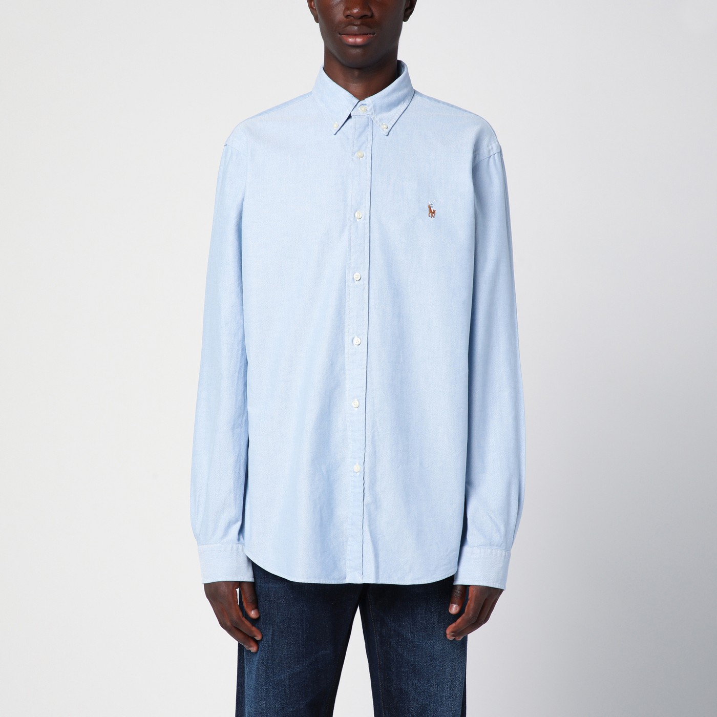Polo Ralph Lauren Light blue Oxford Custom-Fit shirt | TheDoubleF