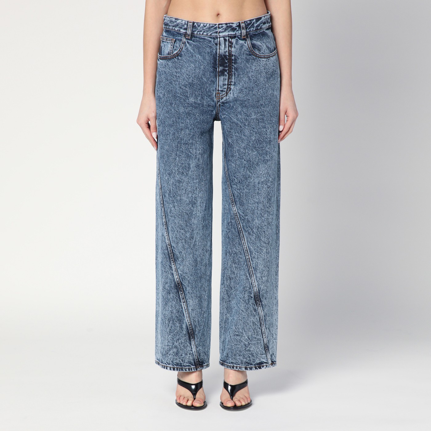 Alaïa Twisted stonewashed denim jeans | TheDoubleF