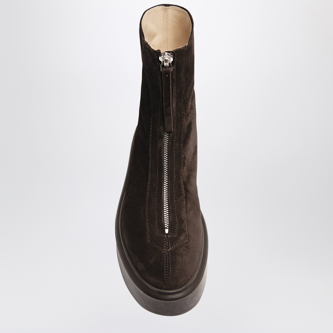The Row Brown suede Zipped boots | TheDoubleF
