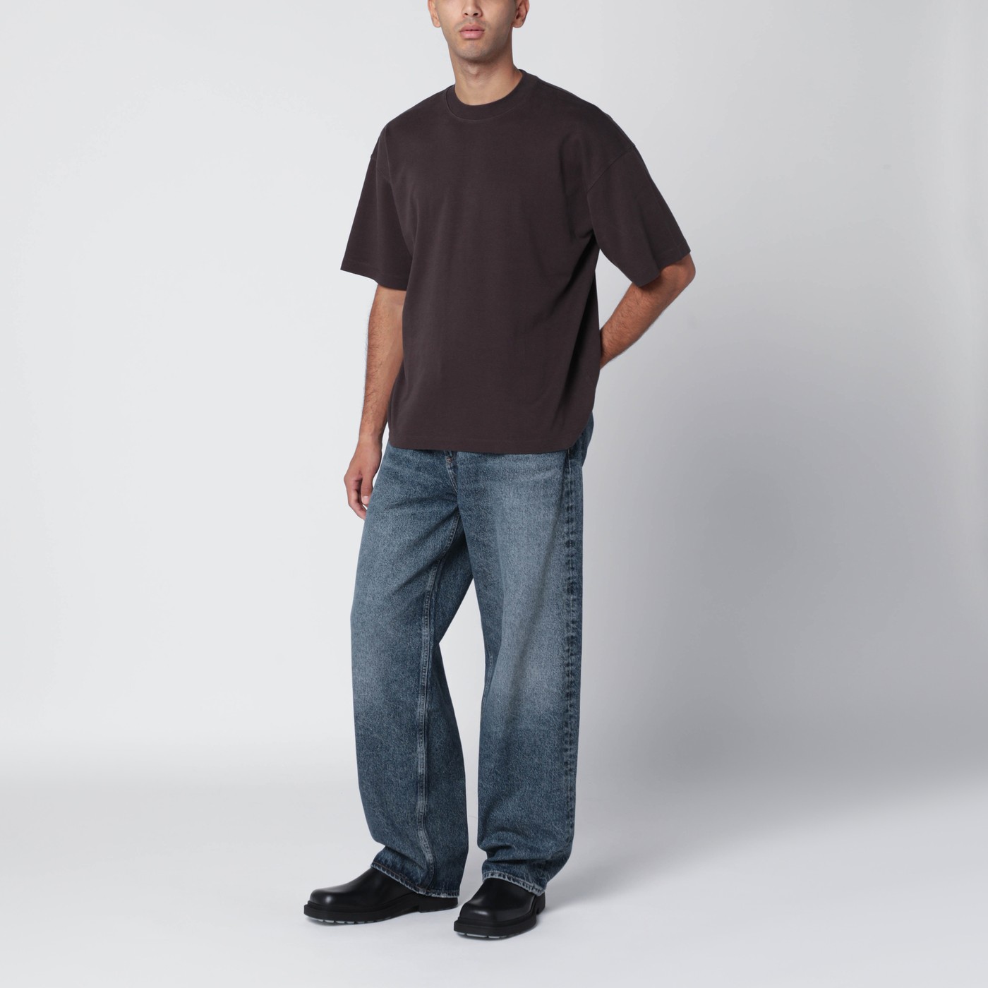 AGOLDE Wide dark vintage indigo Fusion jeans | TheDoubleF