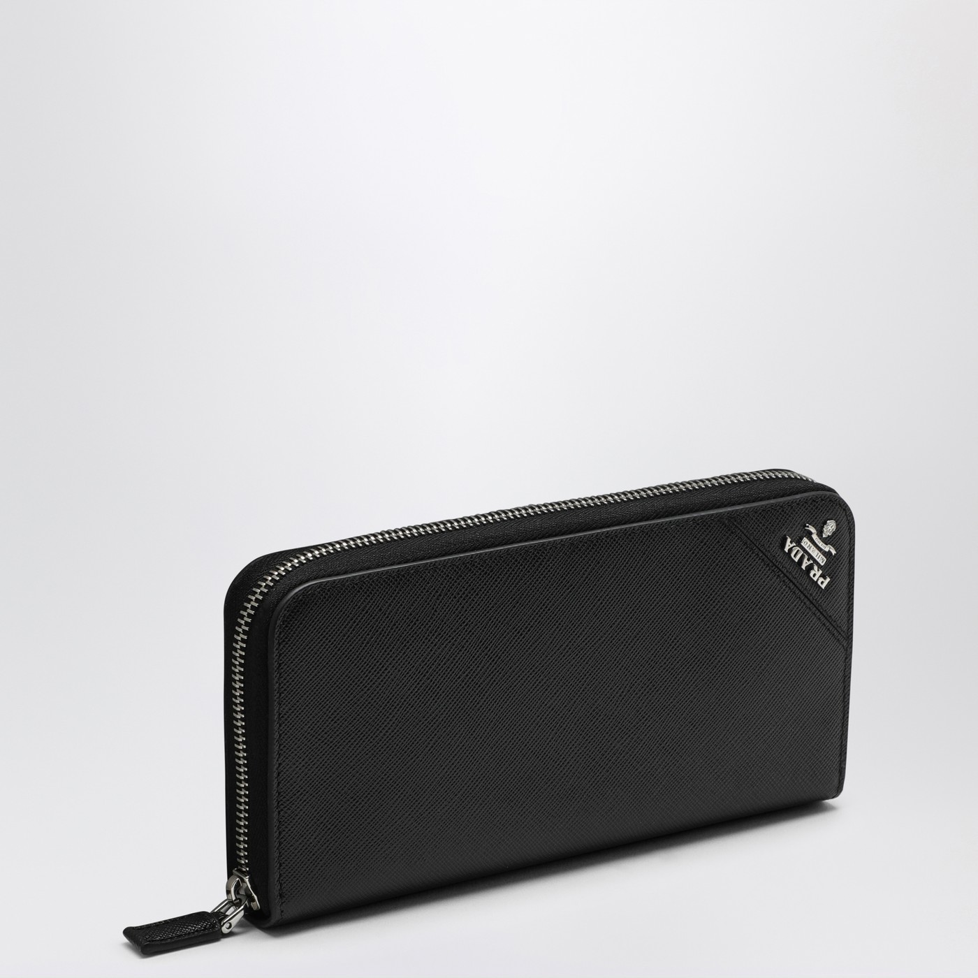 Prada Black Saffiano zip-around wallet | TheDoubleF