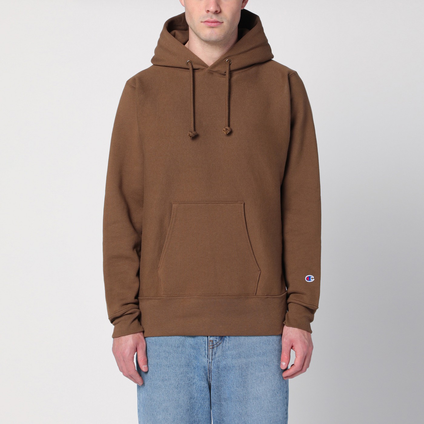 Champion Brown cotton hoodie | TheDoubleF