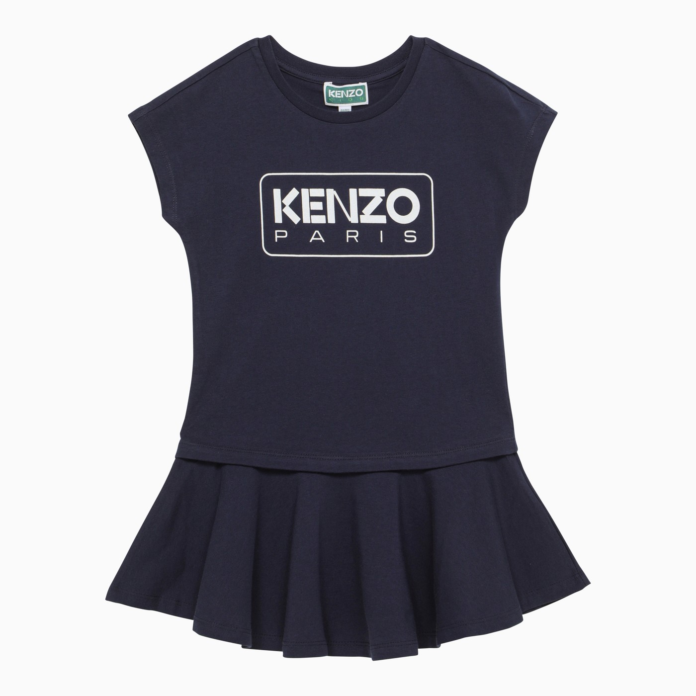 KENZO Navy blue cotton dress with logo | TheDoubleF