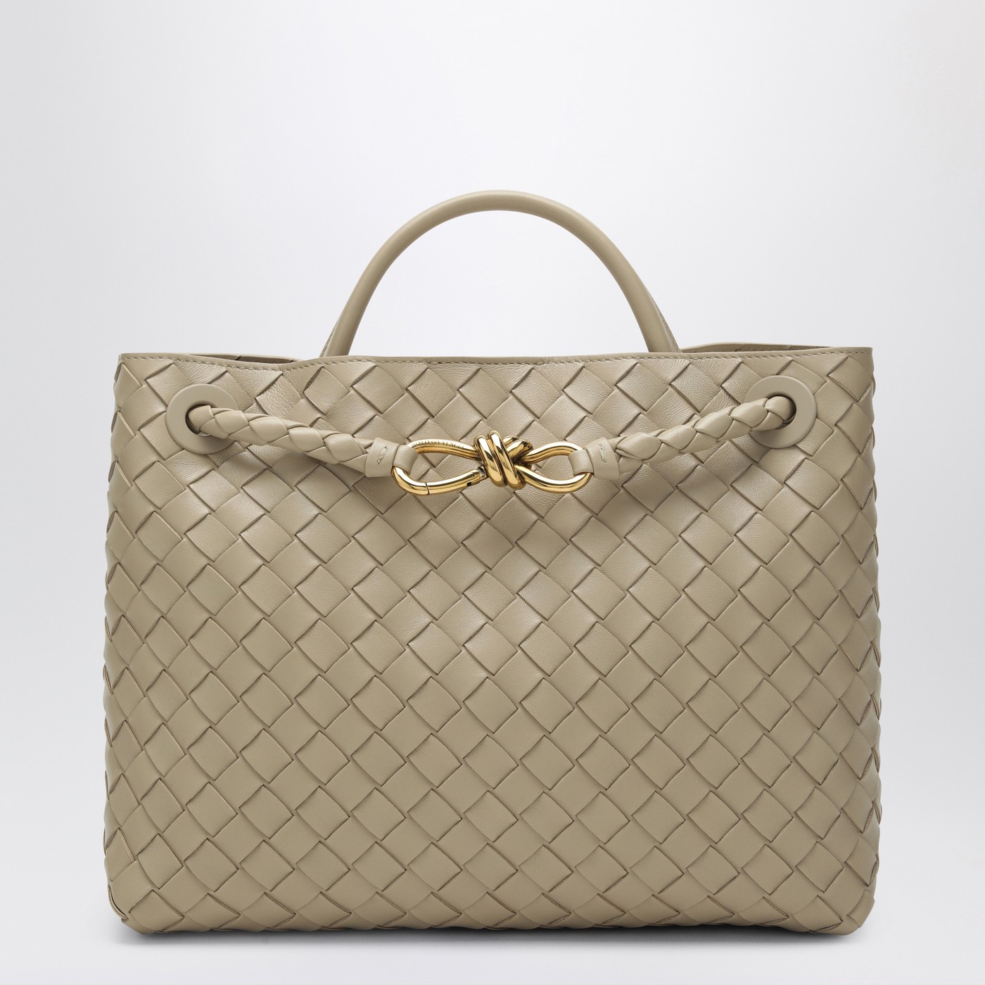 Bottega Veneta Ecru Andiamo medium bag | TheDoubleF