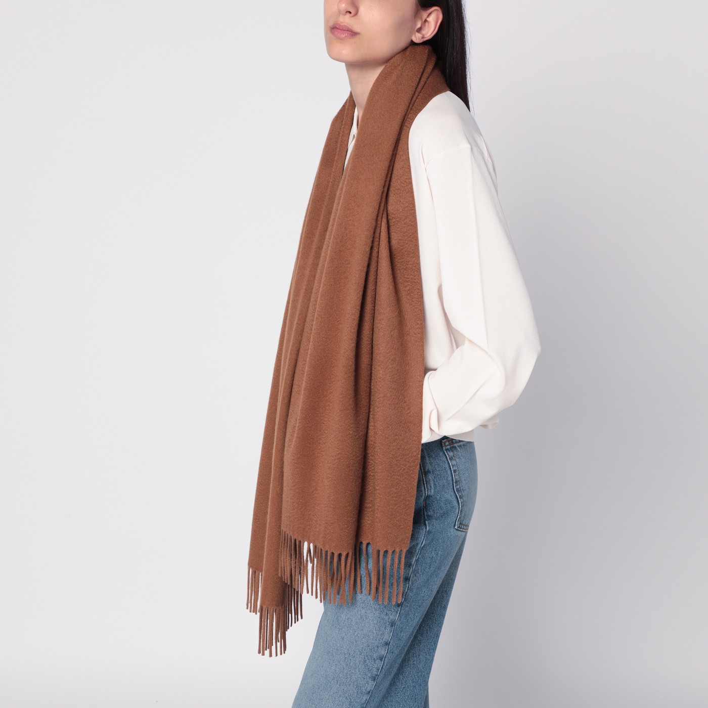 Max Mara Brown cashmere scarf | TheDoubleF