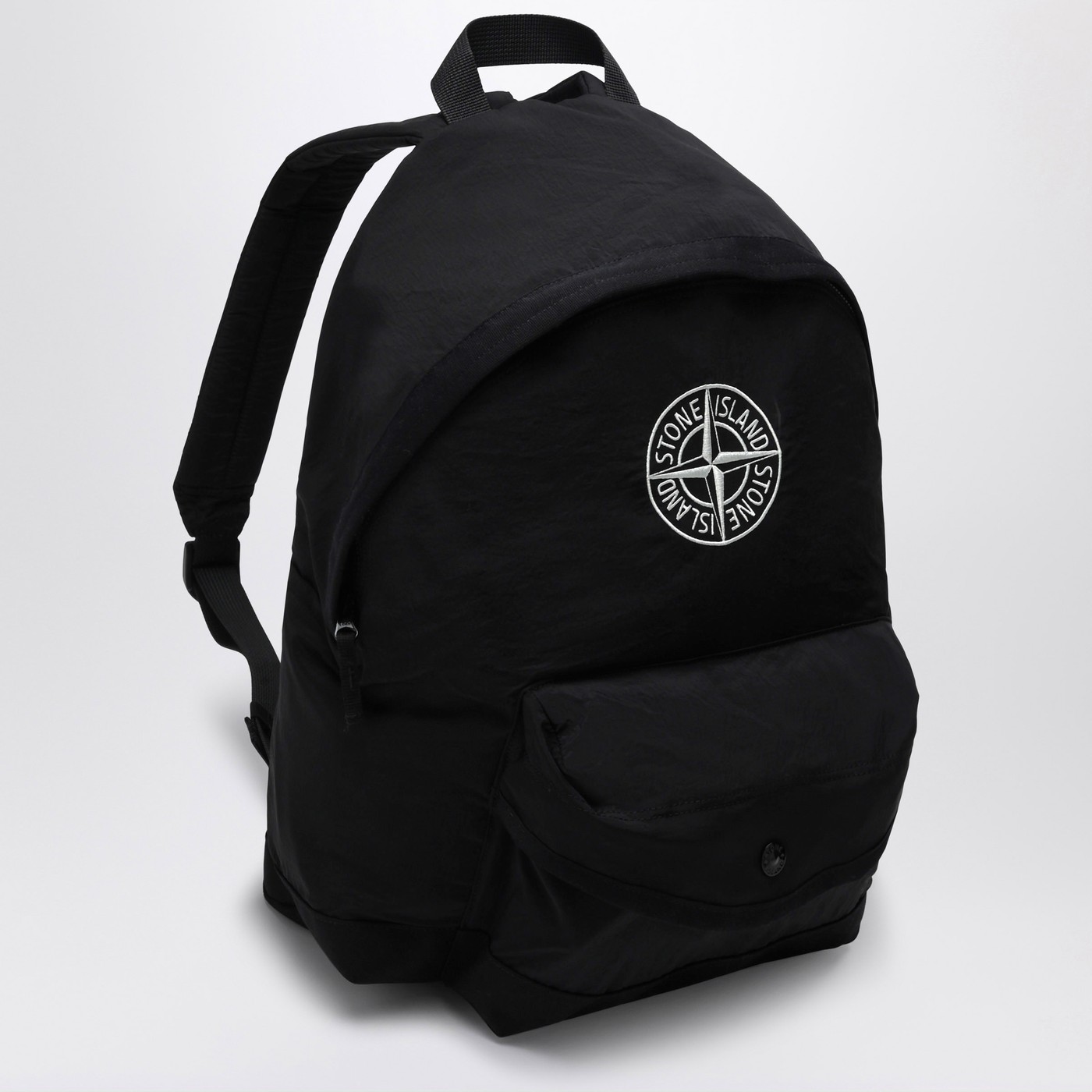 Stone Island Black backpack with Compass logo | TheDoubleF