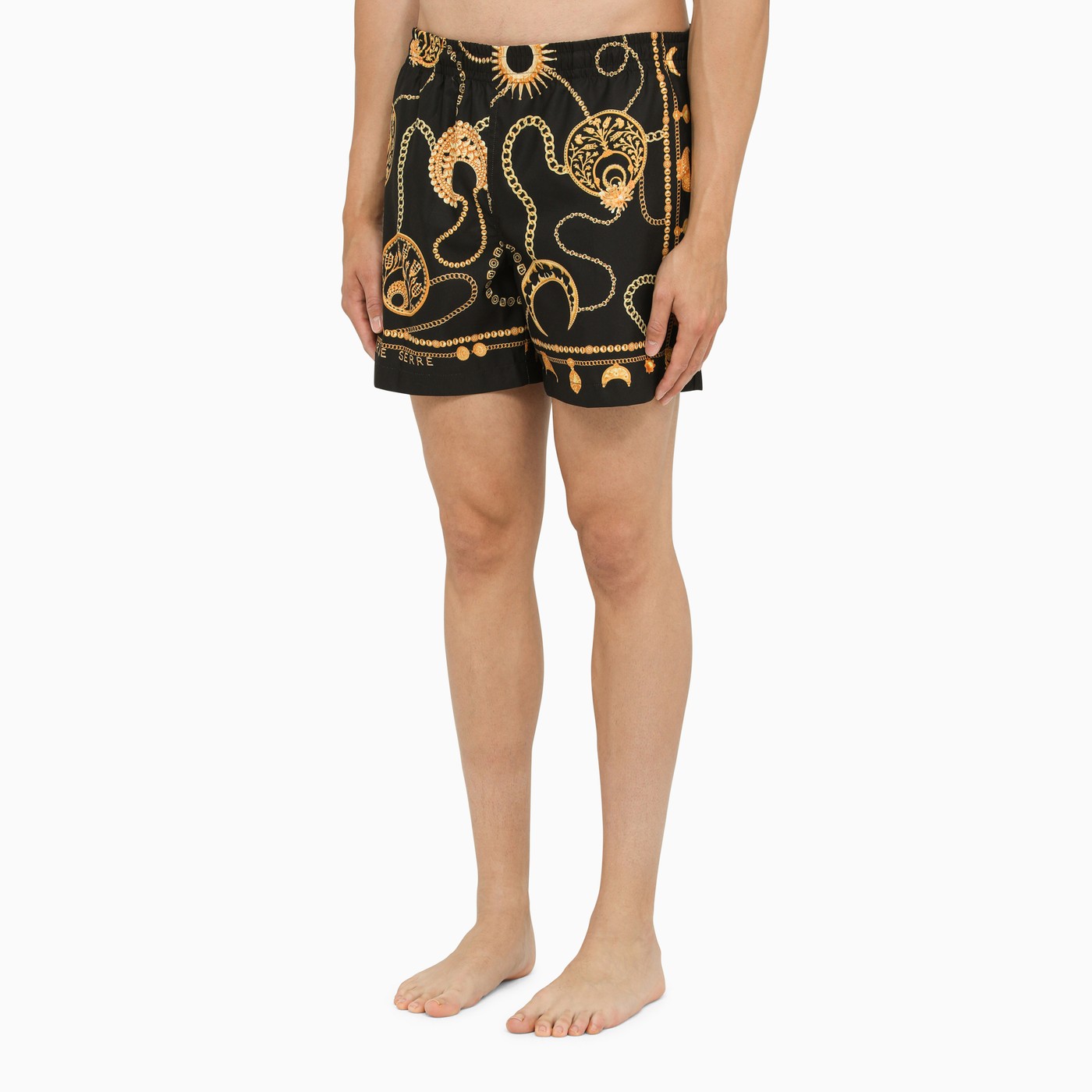 Marine Serre Printed beach boxers made of recycled nylon | TheDoubleF
