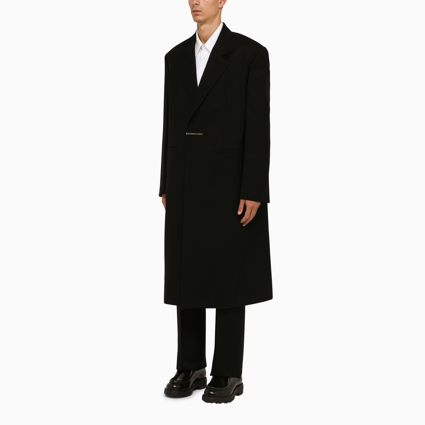 Givenchy Manteau façon costume en laine noire | TheDoubleF