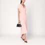 Victoria Beckham Pink satin midi dress | TheDoubleF