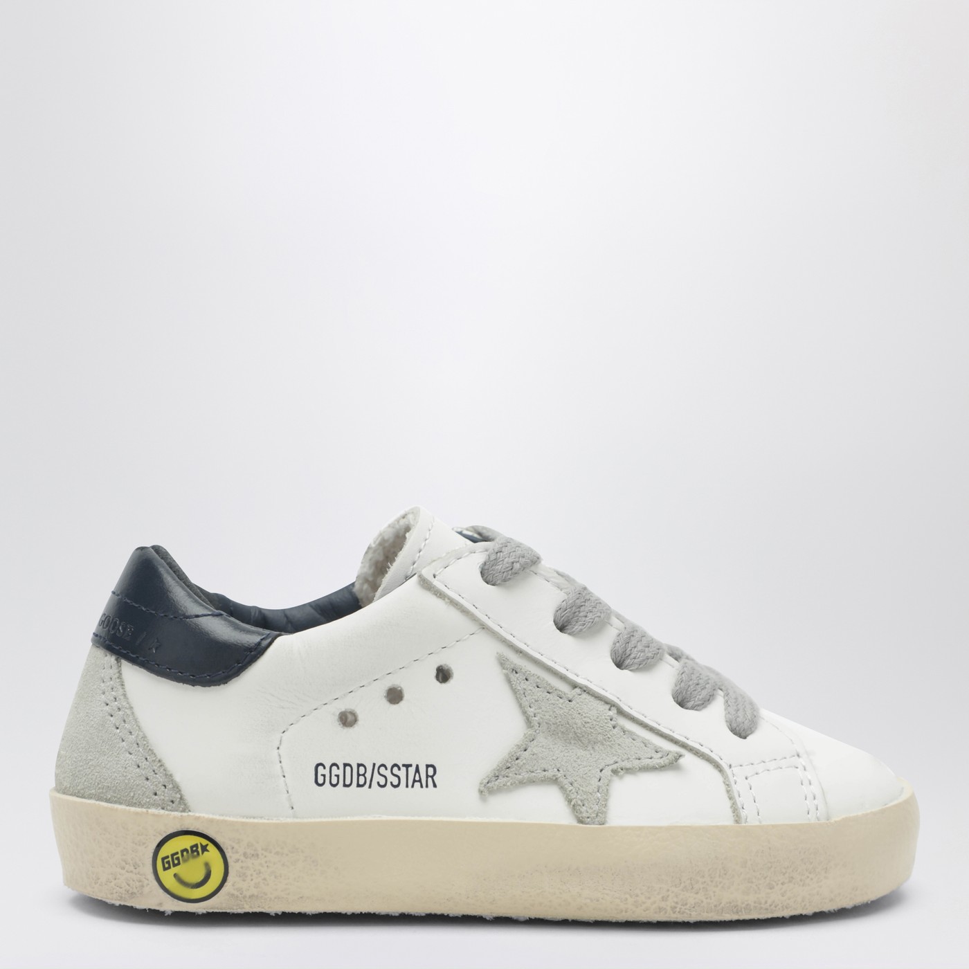Golden Goose Sneaker Super-star bianca vintage/blue navy | TheDoubleF